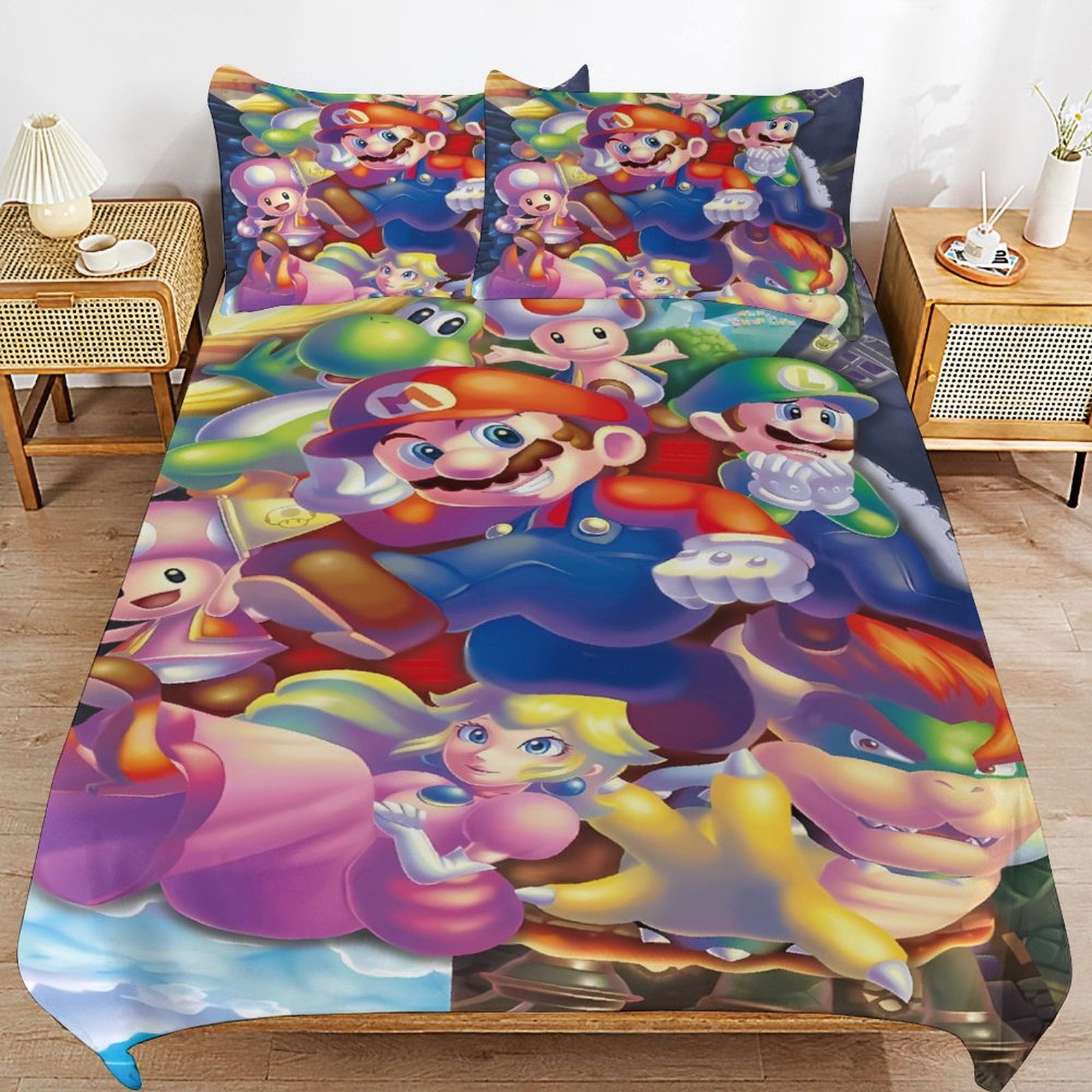 Super Mario Bed Duvet Cover Microfiber Bedding Sets 3D Printed ...