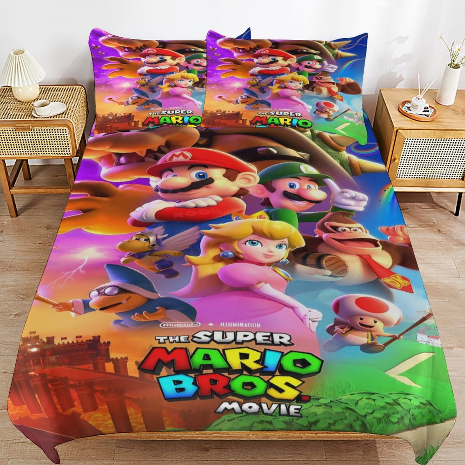 Super Mario Bed Duvet Cover Microfiber Bedding Sets 3D Printed ...
