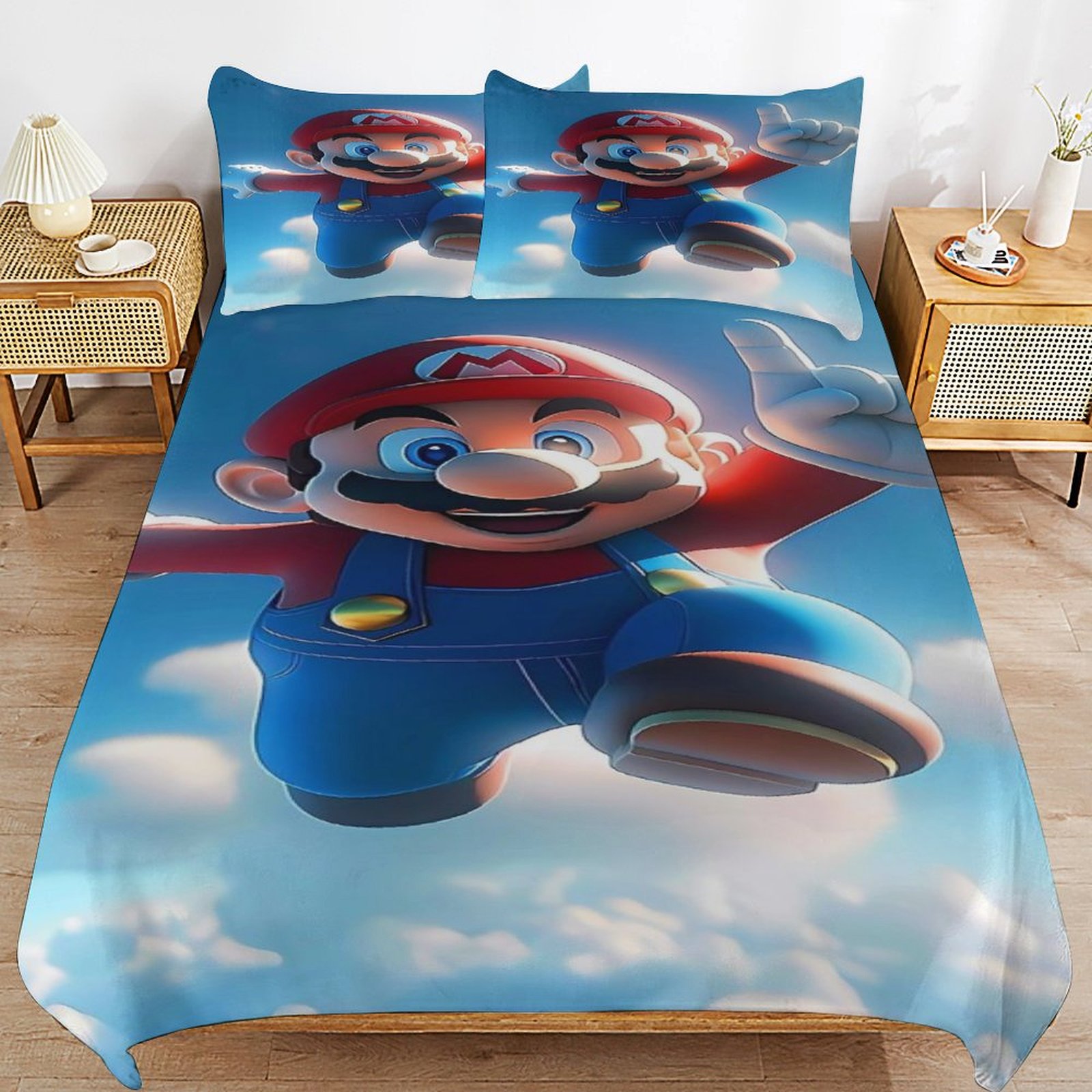Super Mario Bed Duvet Cover Microfiber Bedding Sets 3D Printed ...