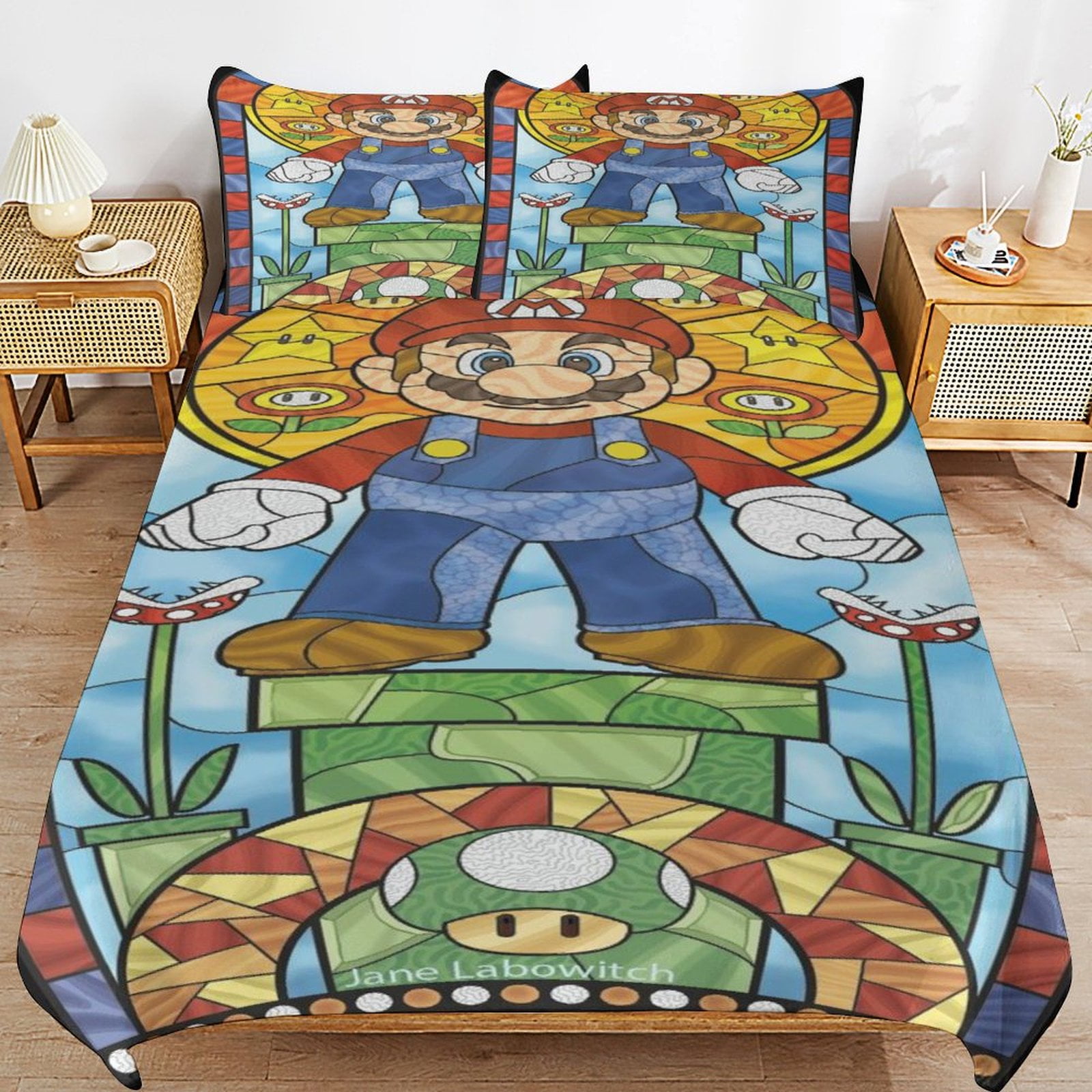 Super Mario Bed Duvet Cover Microfiber Bedding Sets 3D Printed ...
