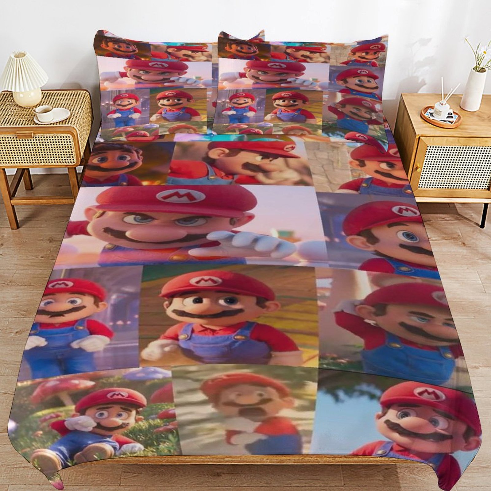 Super Mario Bed Duvet Cover Microfiber Bedding Sets 3D Printed ...
