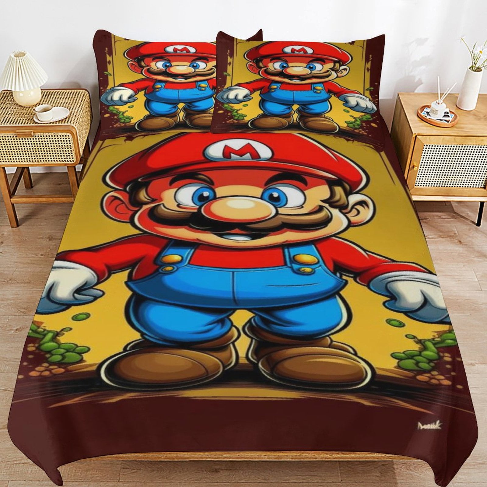 Super Mario Bed Duvet Cover Microfiber Bedding Sets 3D Printed ...