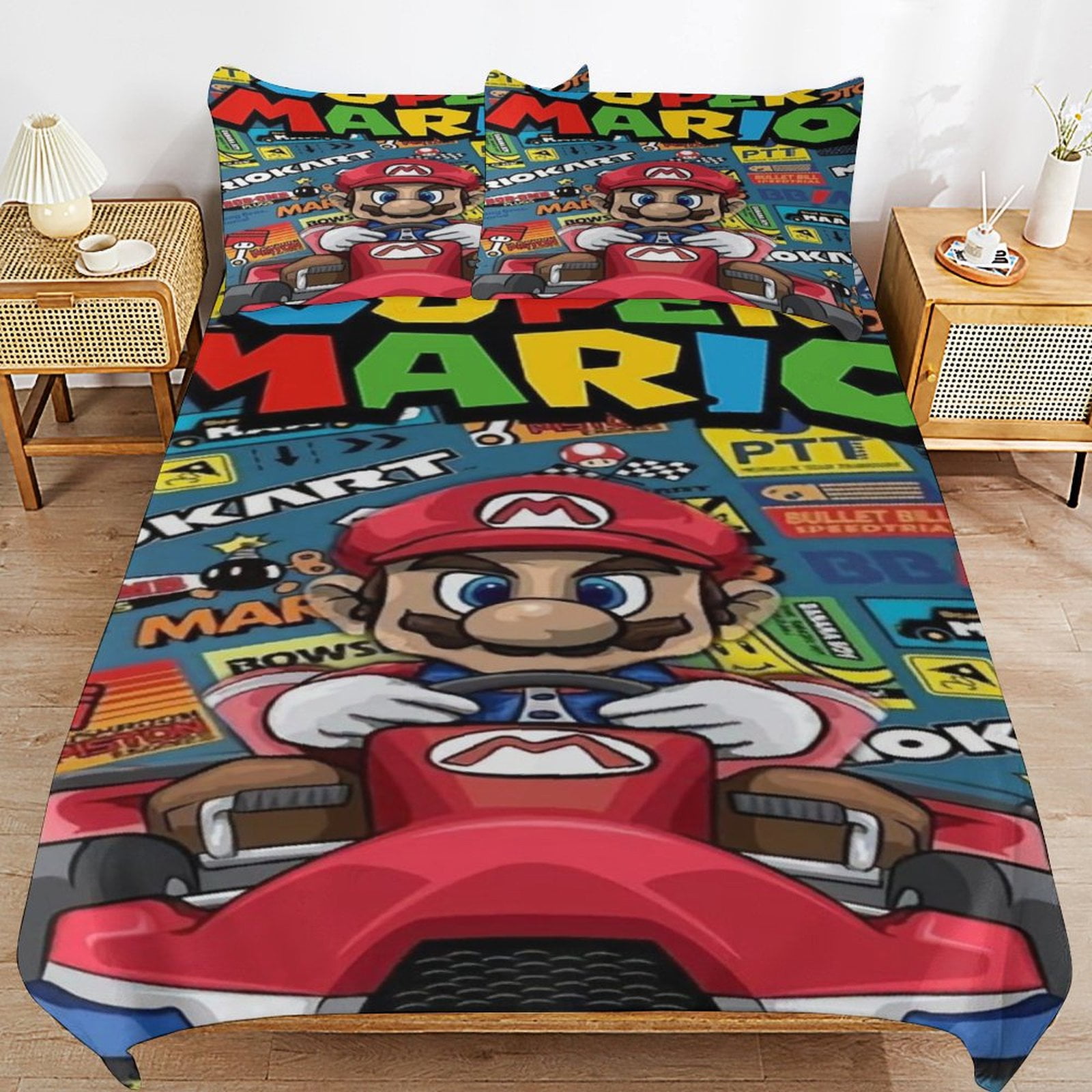 Super Mario Bed Duvet Cover Microfiber Bedding Sets 3D Printed ...