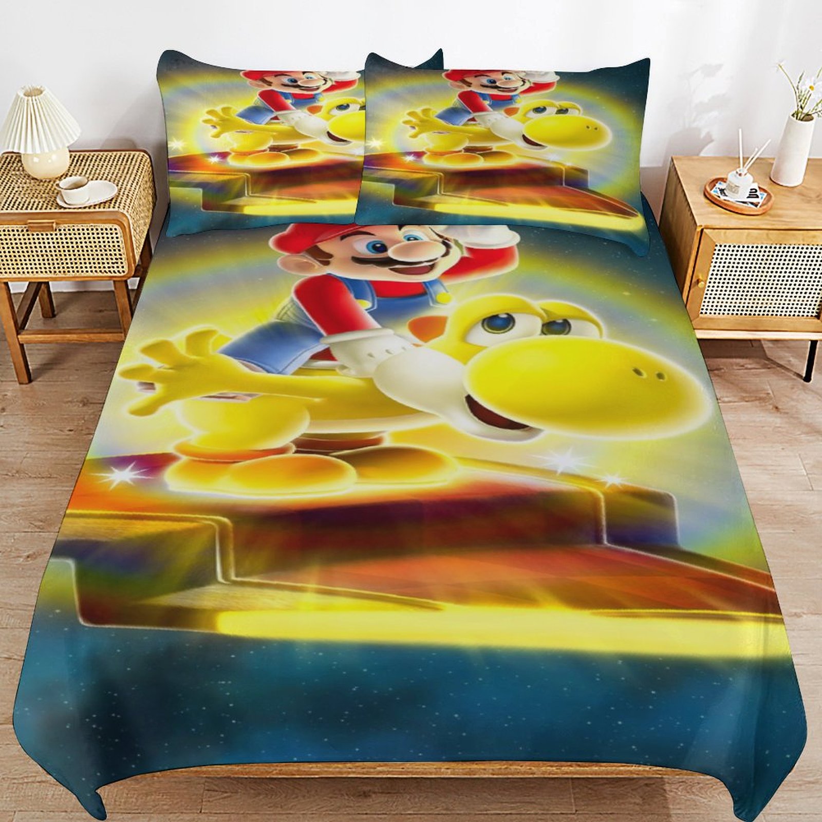 Super Mario Bed Duvet Cover Microfiber Bedding Sets 3D Printed ...