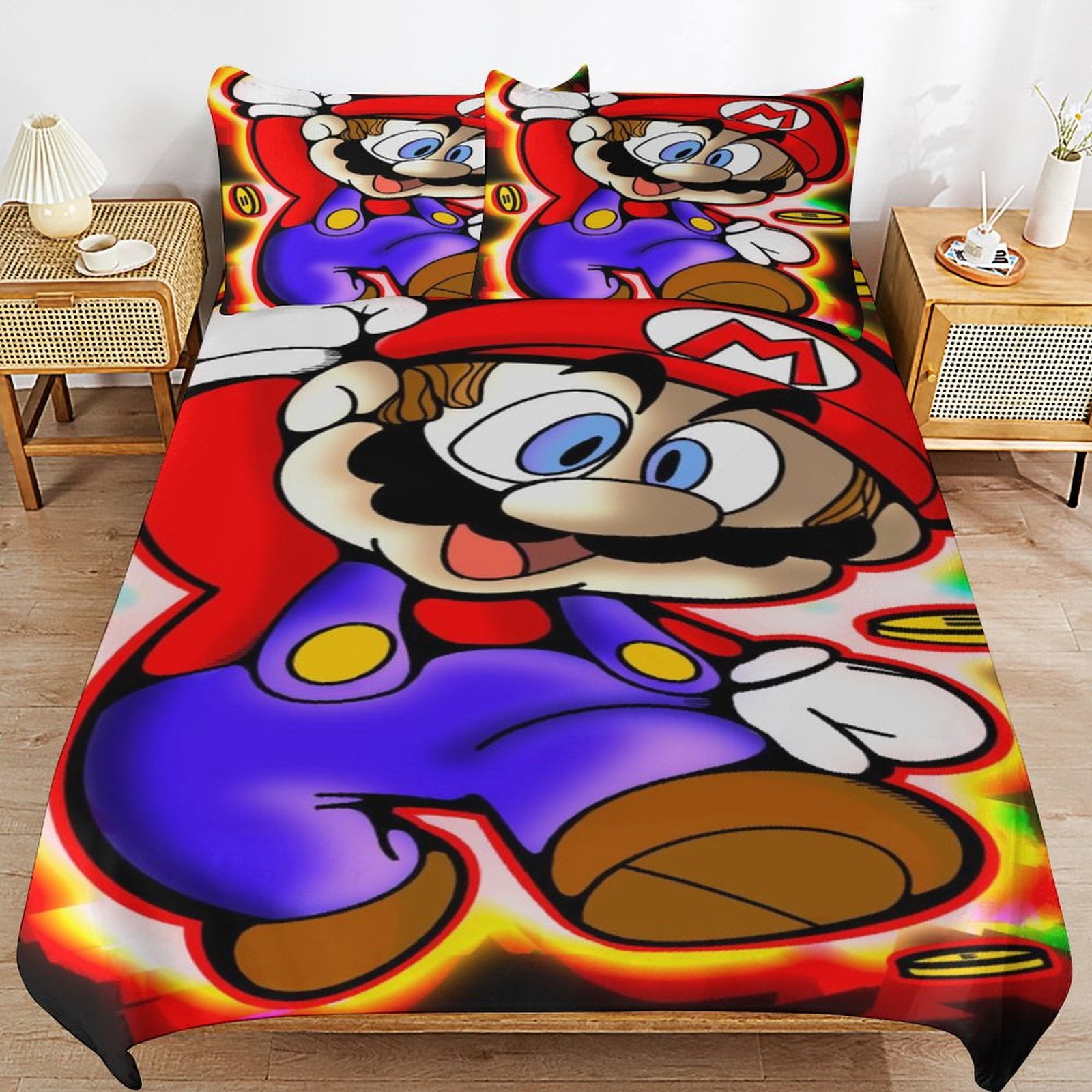Super Mario Bed Duvet Cover Microfiber Bedding Sets 3D Printed ...