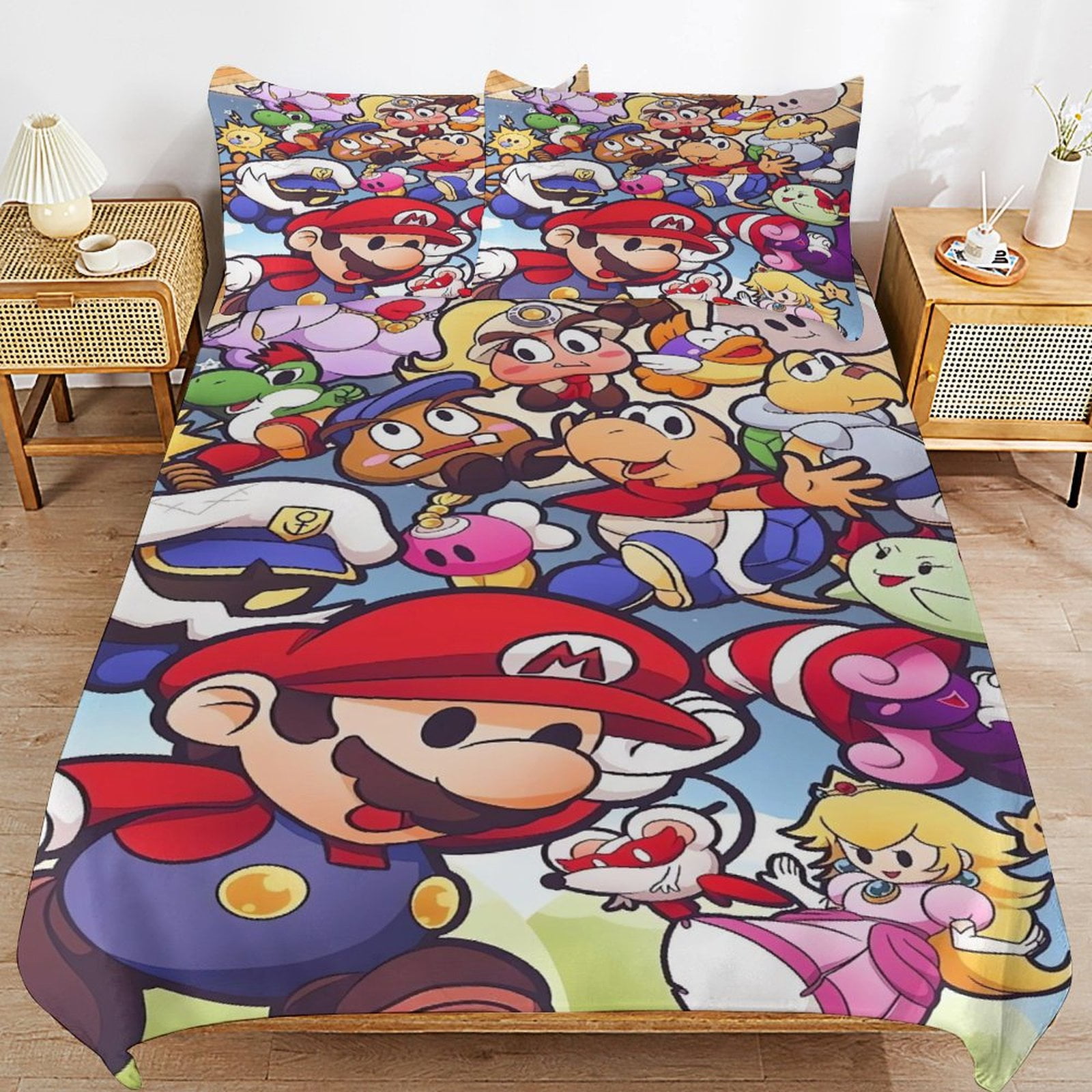 Super Mario Bed Duvet Cover Microfiber Bedding Sets 3D Printed ...