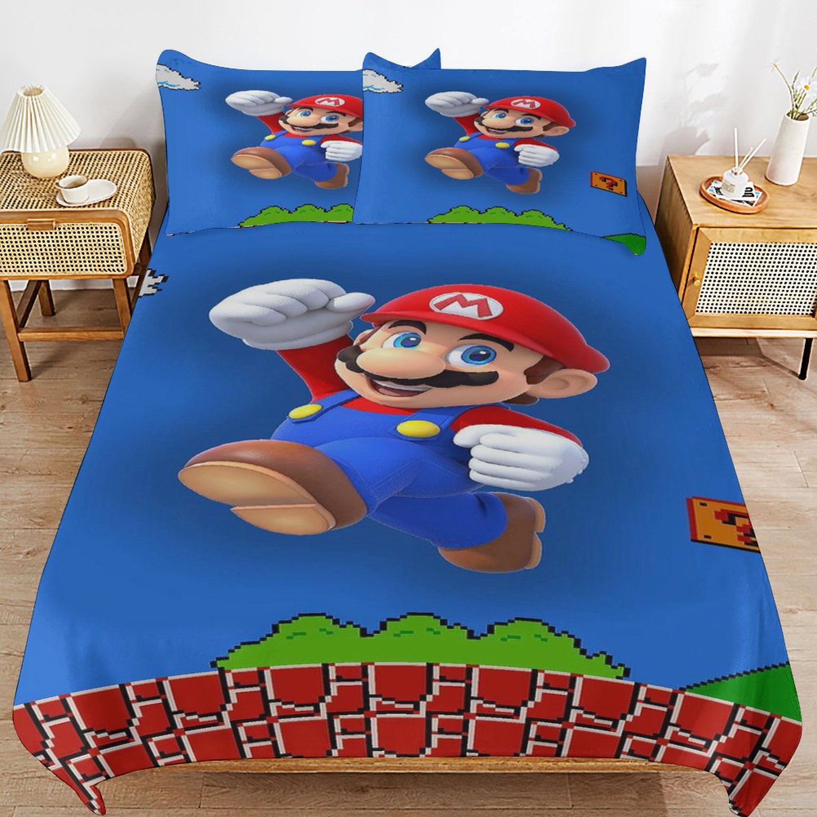 Super Mario Bed Duvet Cover Microfiber Bedding Sets 3D Printed ...