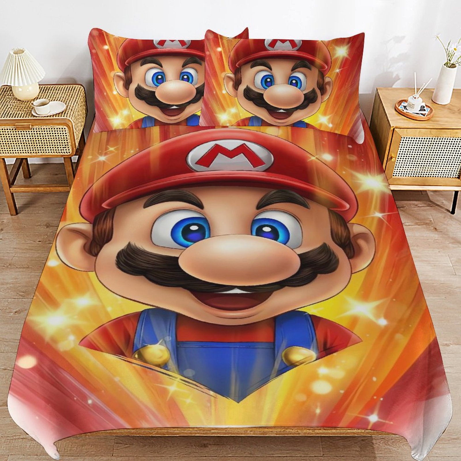 Super Mario Bed Duvet Cover Microfiber Bedding Sets 3D Printed ...