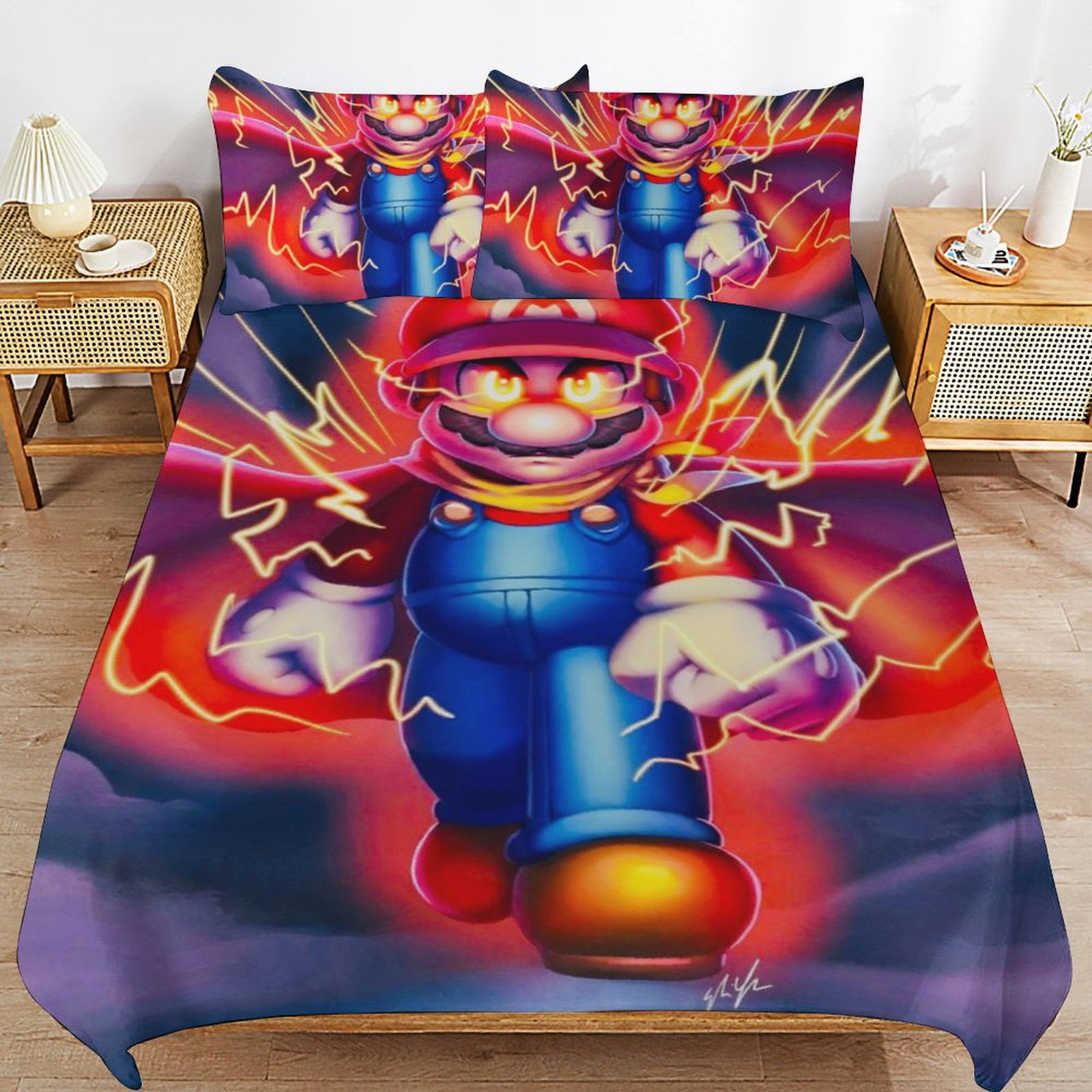 Super Mario Bed Duvet Cover Microfiber Bedding Sets 3D Printed ...