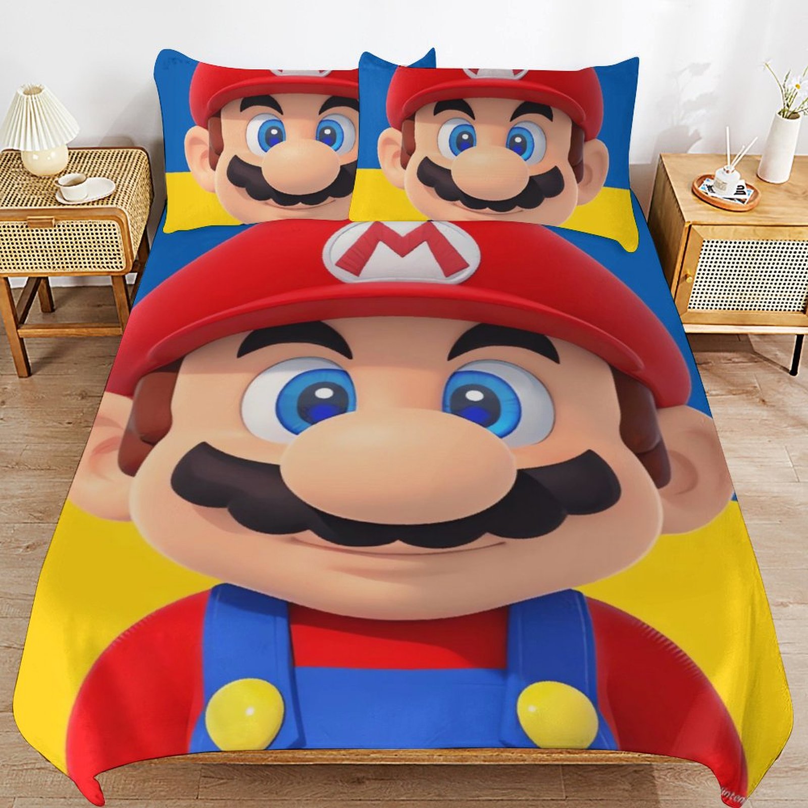 Super Mario Bed Duvet Cover Microfiber Bedding Sets 3D Printed ...
