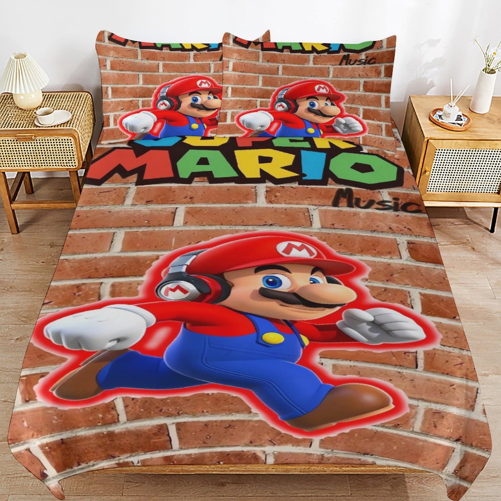 Super Mario Bed Duvet Cover Microfiber Bedding Sets 3D Printed ...