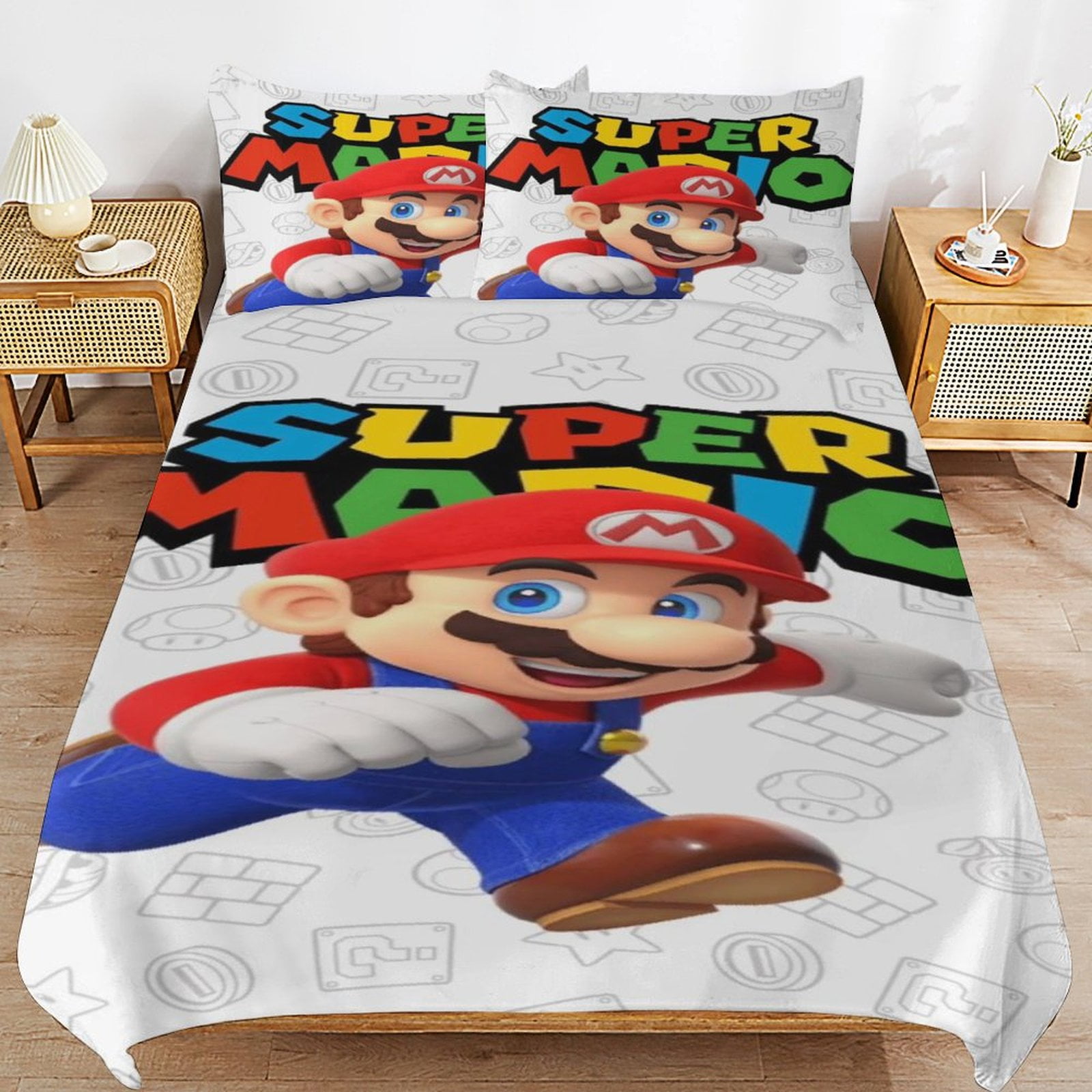 Super Mario Bed Duvet Cover Microfiber Bedding Sets 3D Printed ...