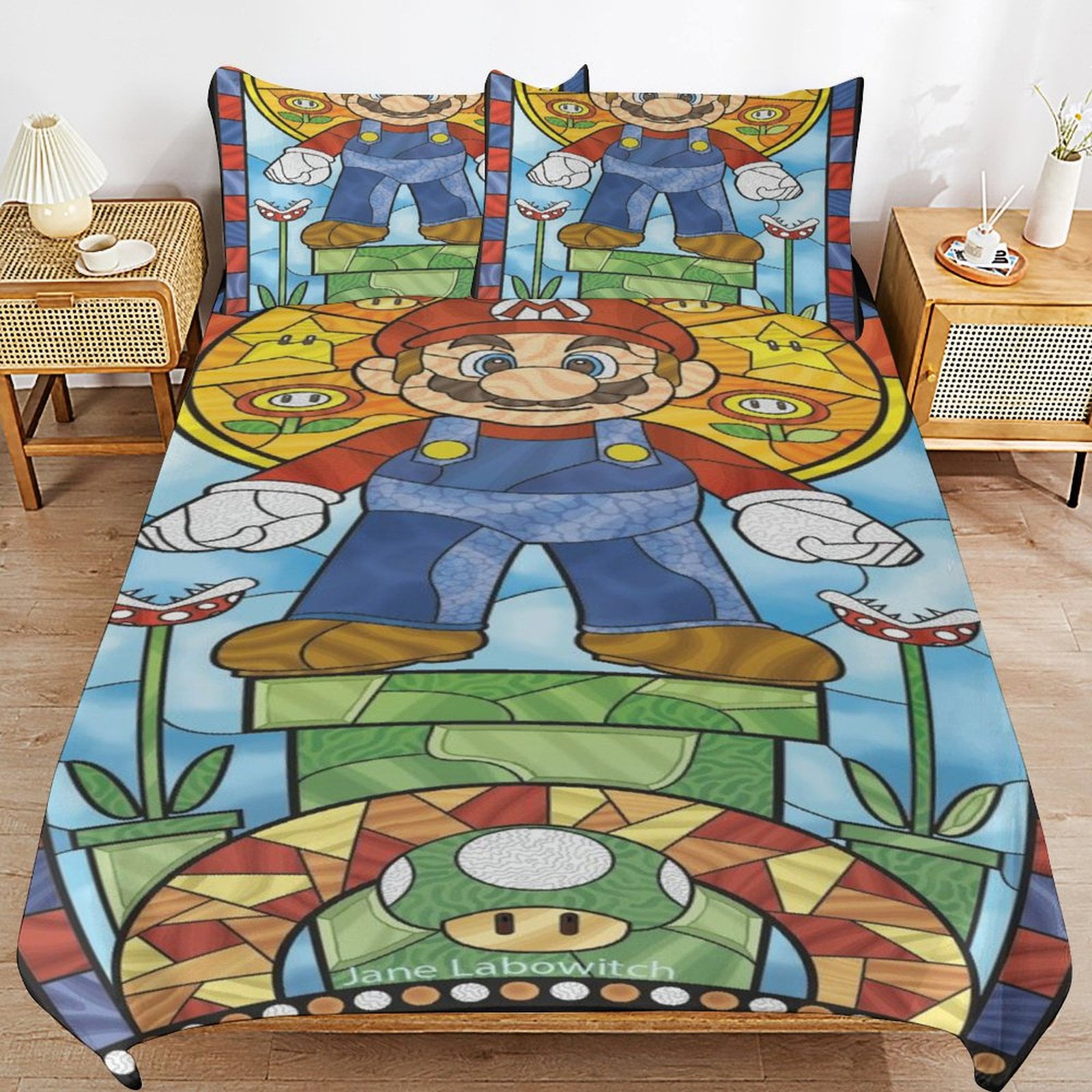Super Mario Bed Duvet Cover Microfiber Bedding Sets 3D Printed ...