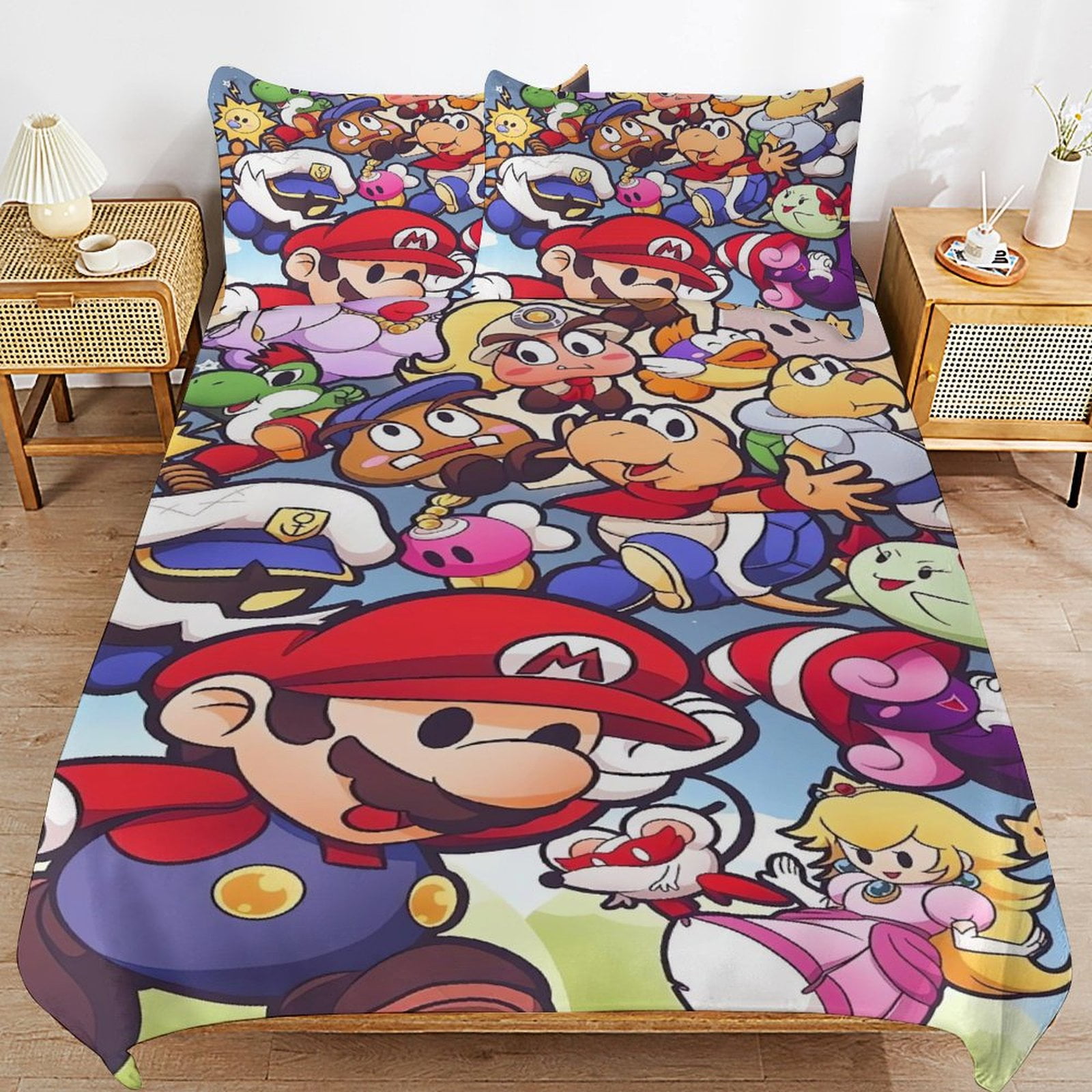 Super Mario Bed Duvet Cover Microfiber Bedding Sets 3D Printed ...