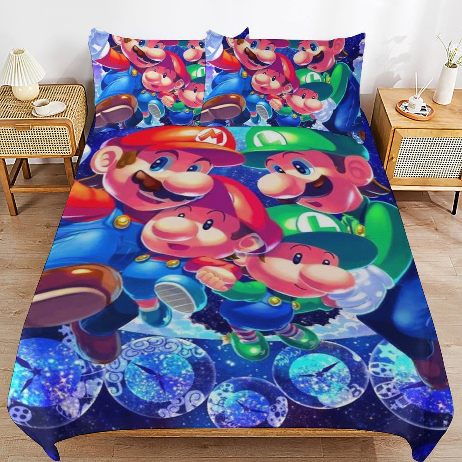 Super Mario Bed Duvet Cover Microfiber Bedding Sets 3D Printed ...