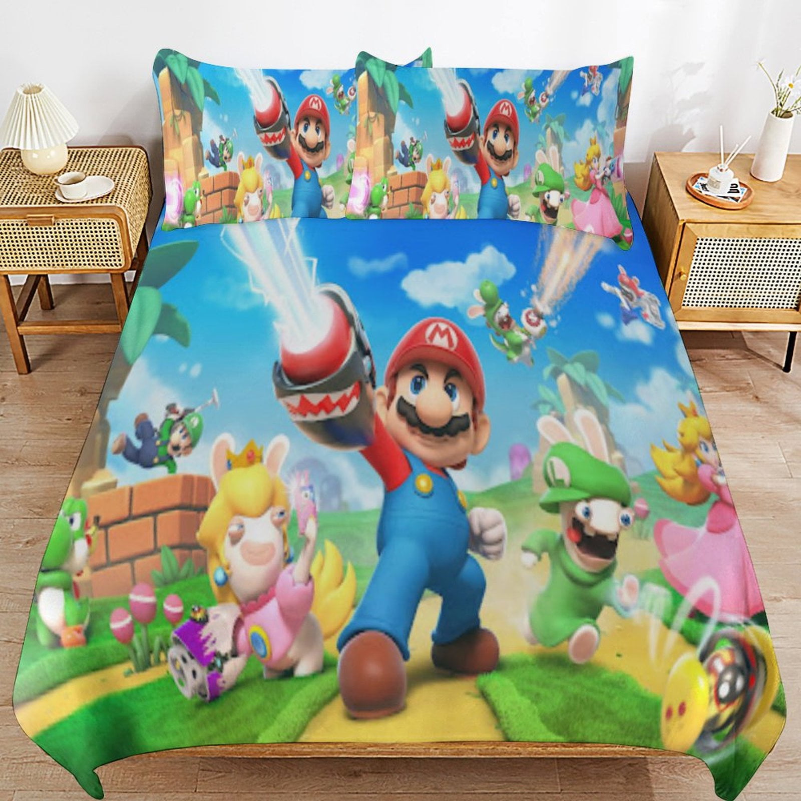 Super Mario Bed Duvet Cover Microfiber Bedding Sets 3D Printed ...