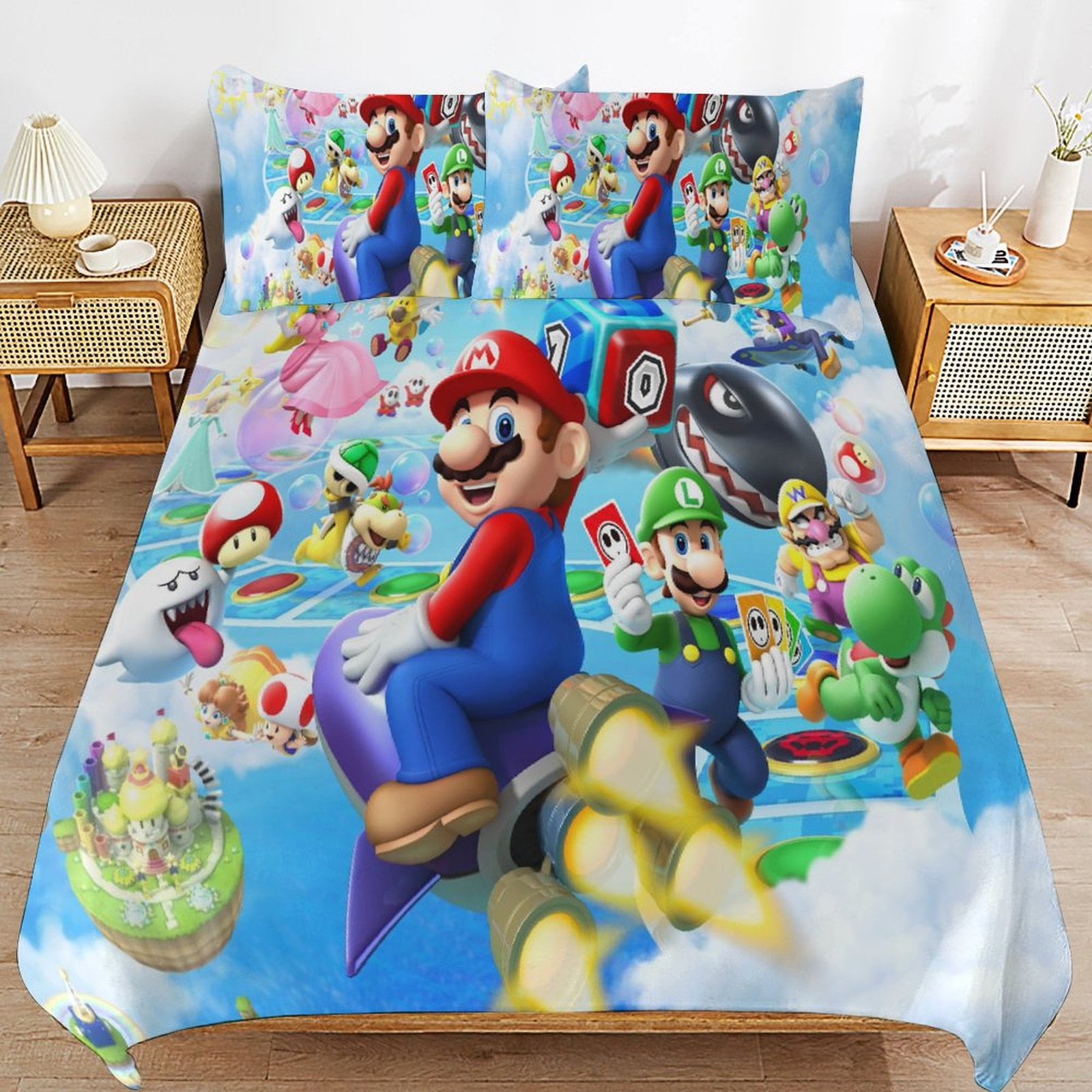 Super Mario Bed Duvet Cover Microfiber Bedding Sets 3D Printed ...