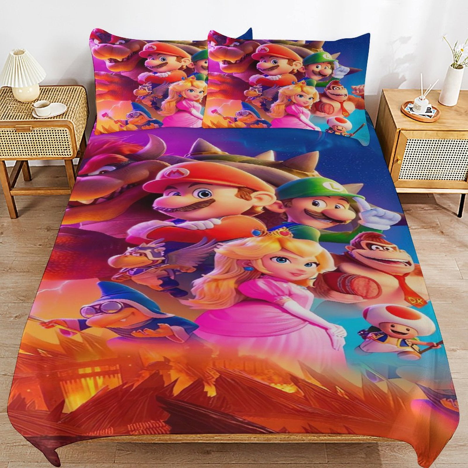 Super Mario Bed Duvet Cover Microfiber Bedding Sets 3D Printed ...