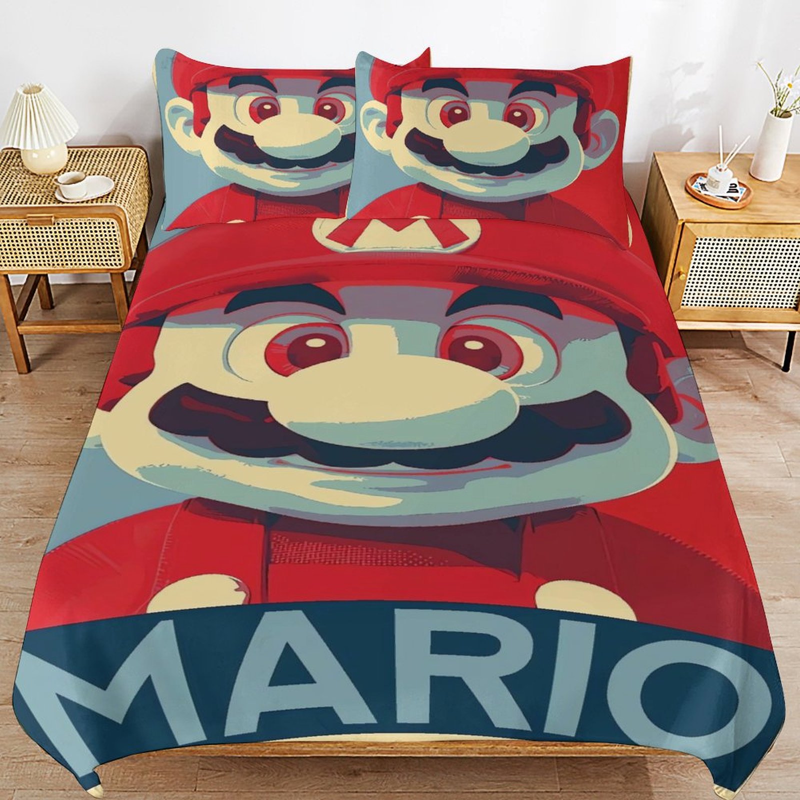 Super Mario Bed Duvet Cover Microfiber Bedding Sets 3D Printed ...
