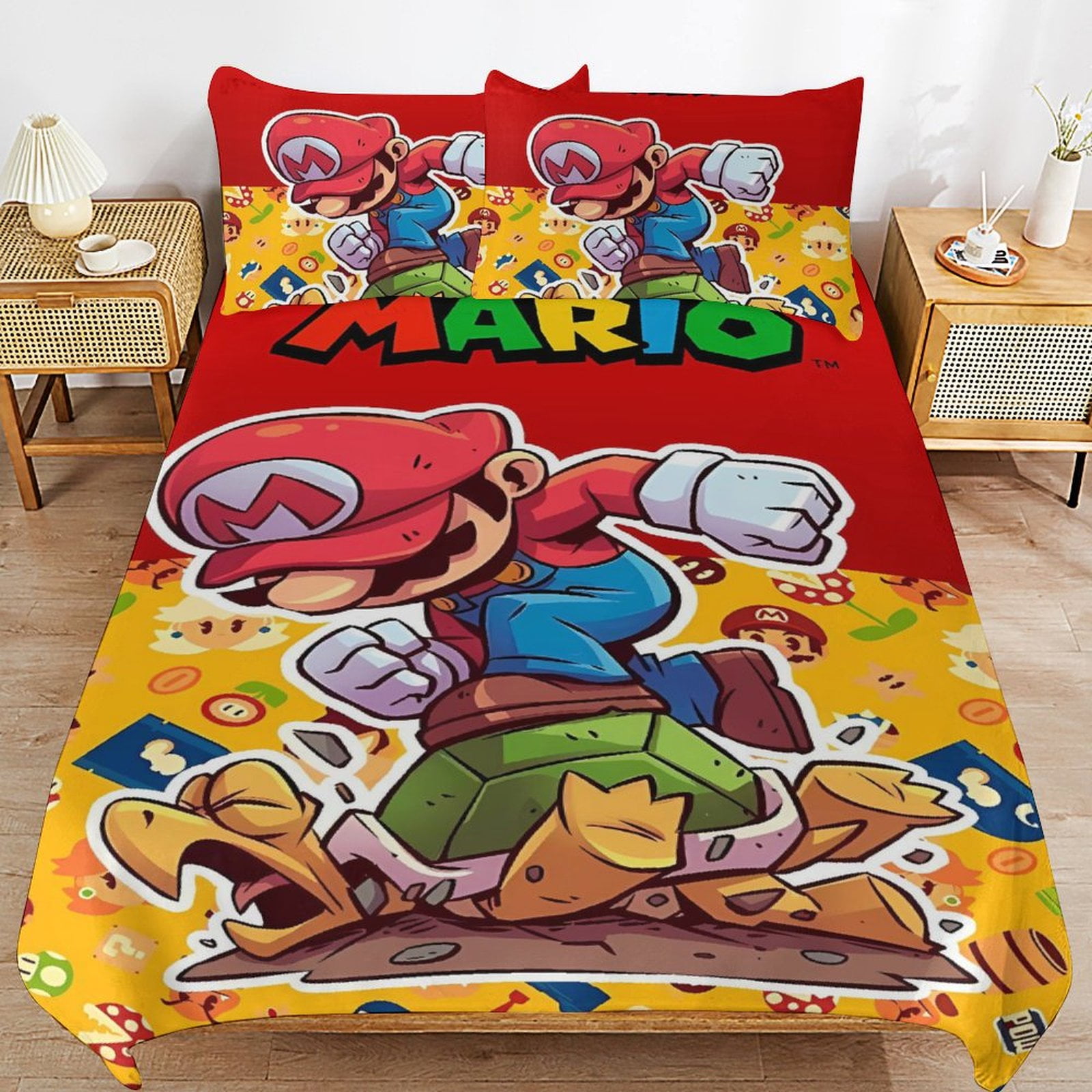 Super Mario Bed Duvet Cover Microfiber Bedding Sets 3D Printed ...