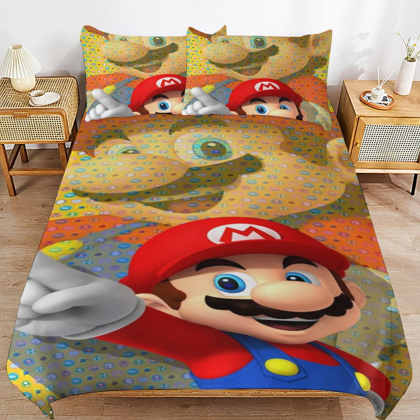 Super Mario Bed Duvet Cover Microfiber Bedding Sets 3D Printed ...