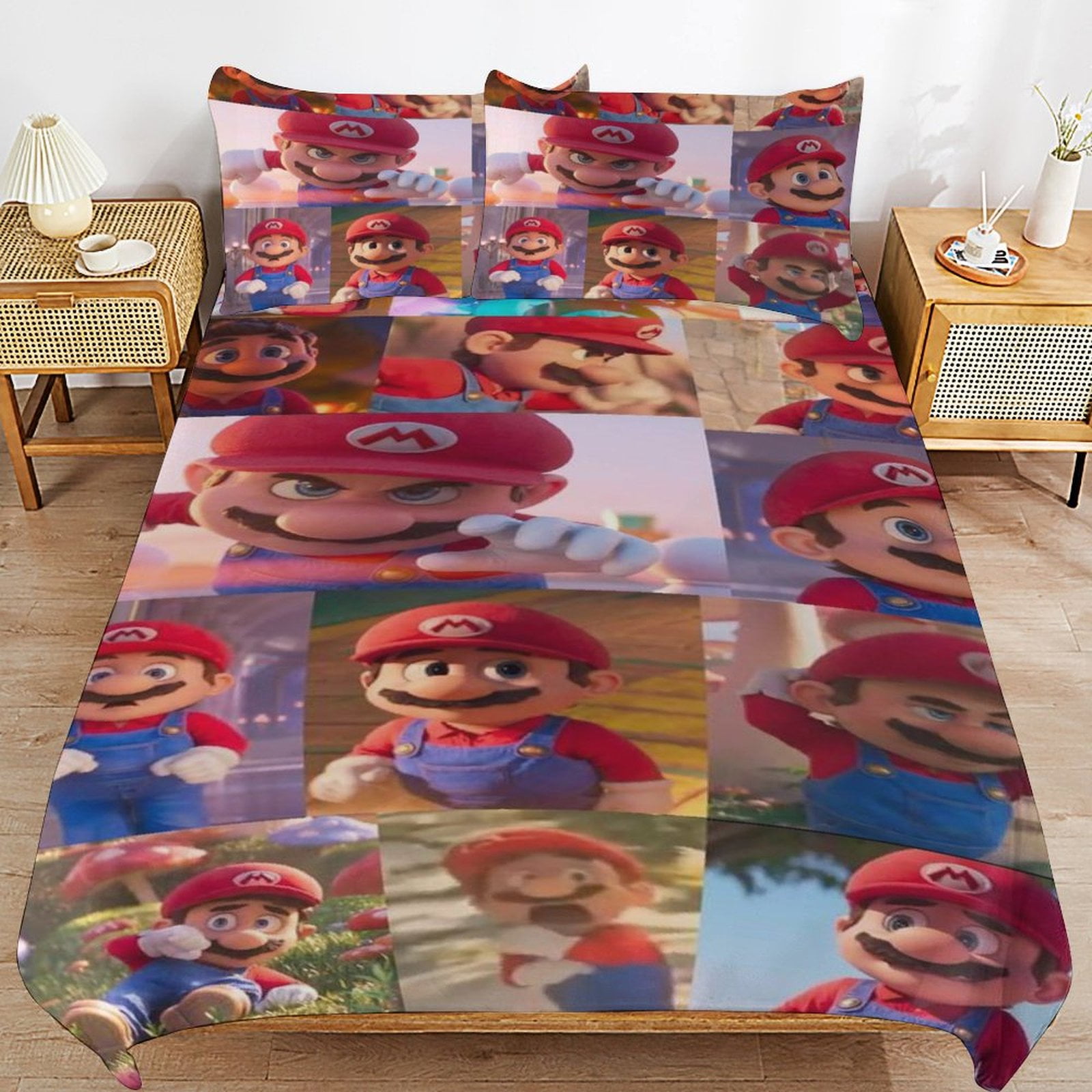 Super Mario Bed Duvet Cover Microfiber Bedding Sets 3D Printed ...