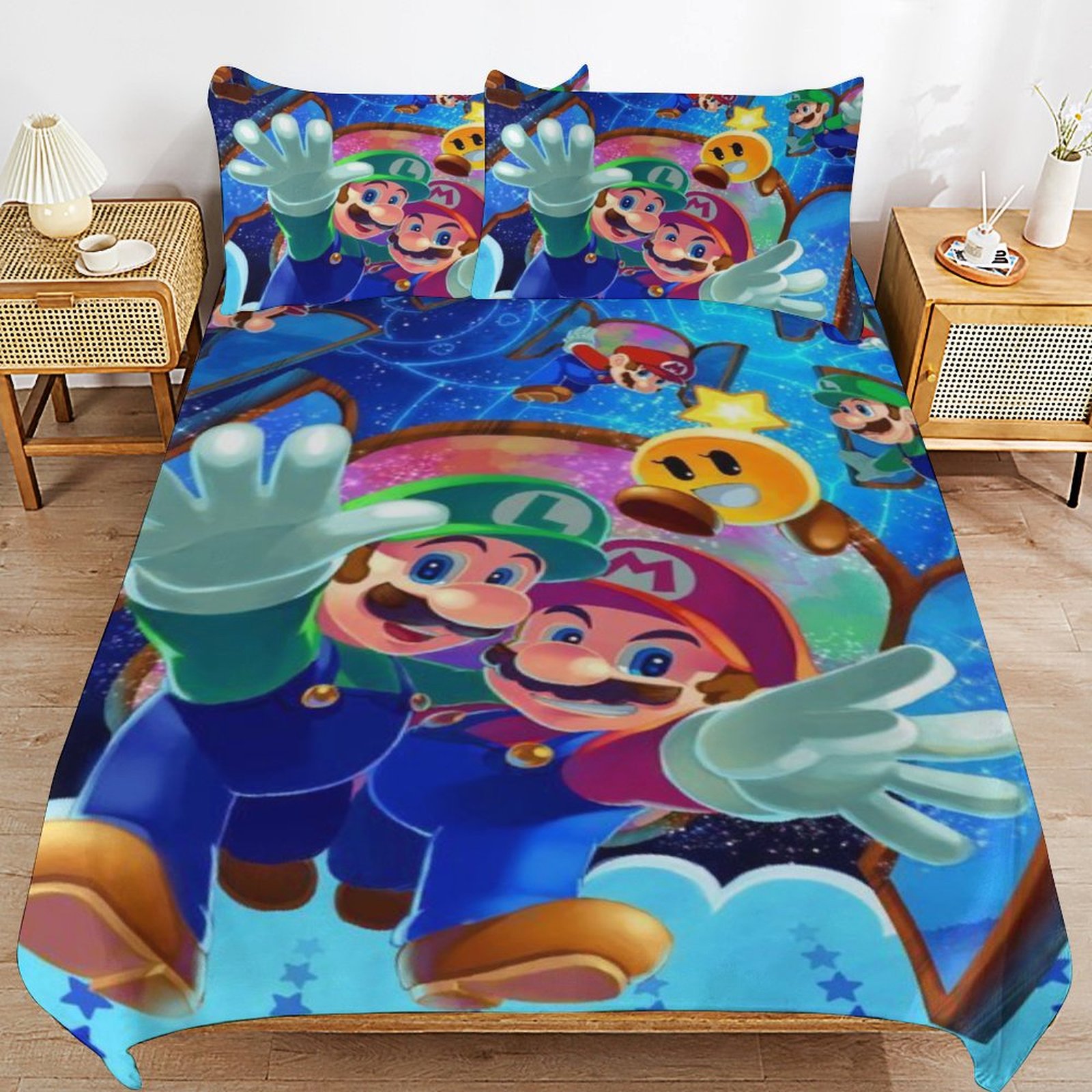 Super Mario Bed Duvet Cover Microfiber Bedding Sets 3D Printed ...