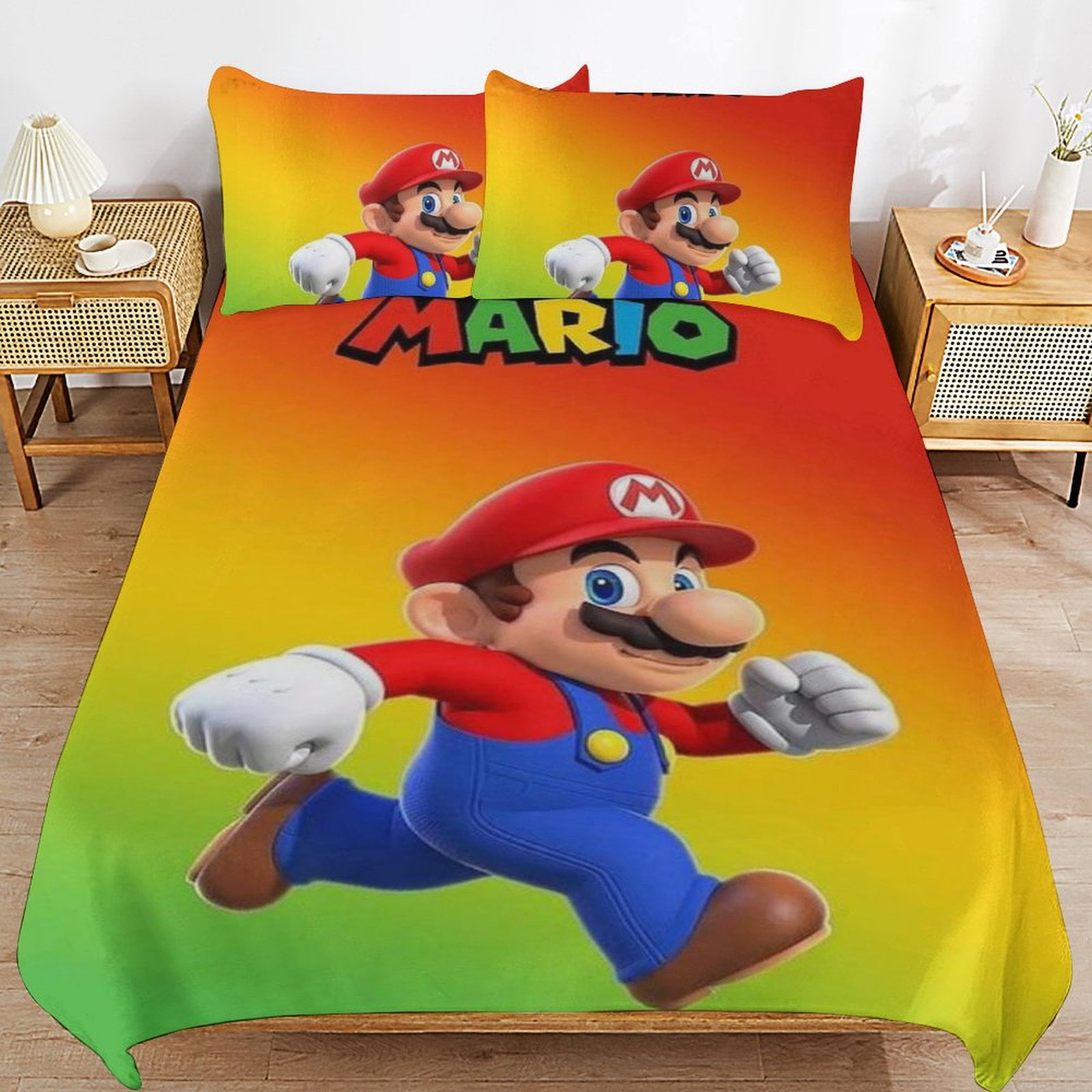 Super Mario Bed Duvet Cover Microfiber Bedding Sets 3D Printed ...