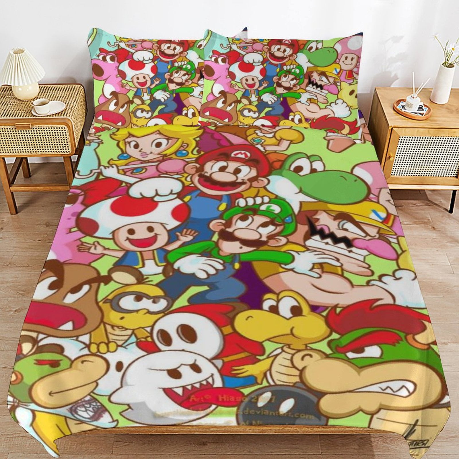 Super Mario Bed Duvet Cover Microfiber Bedding Sets 3D Printed ...