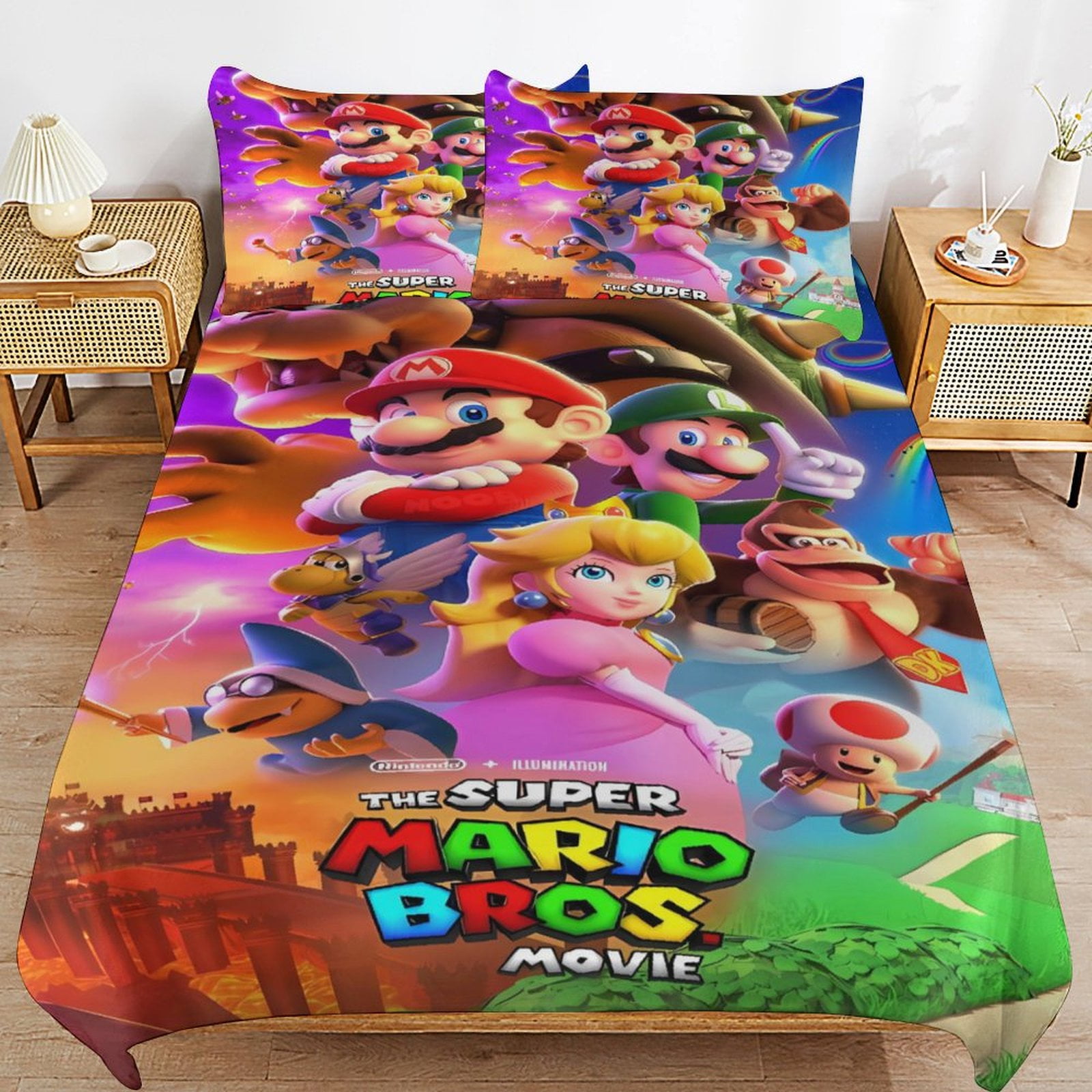 Super Mario Bed Duvet Cover Microfiber Bedding Sets 3D Printed ...