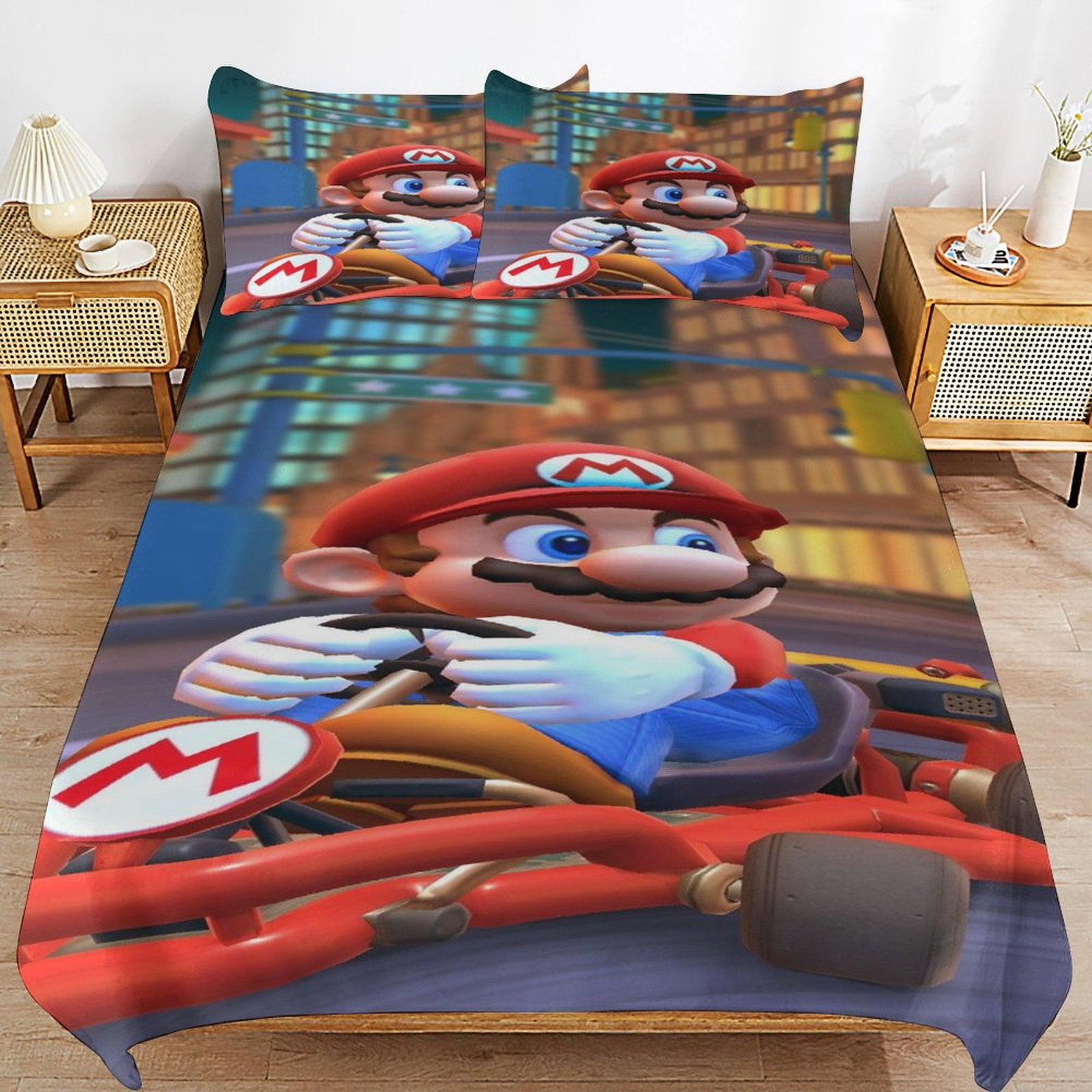 Super Mario Bed Duvet Cover Microfiber Bedding Sets 3D Printed ...