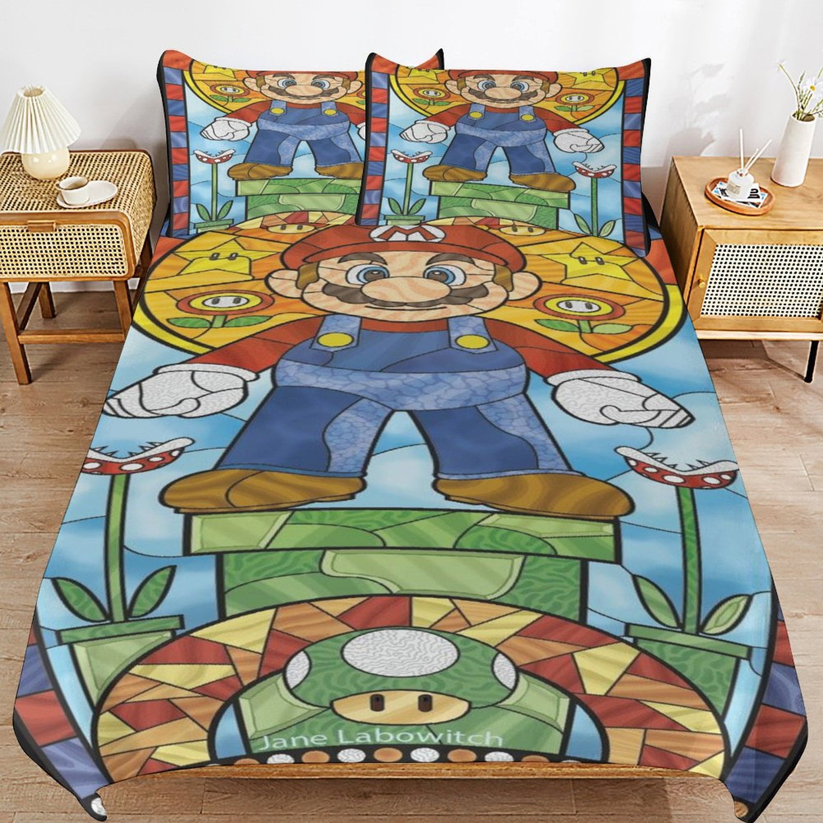 Super Mario Bed Duvet Cover Microfiber Bedding Sets 3D Printed ...