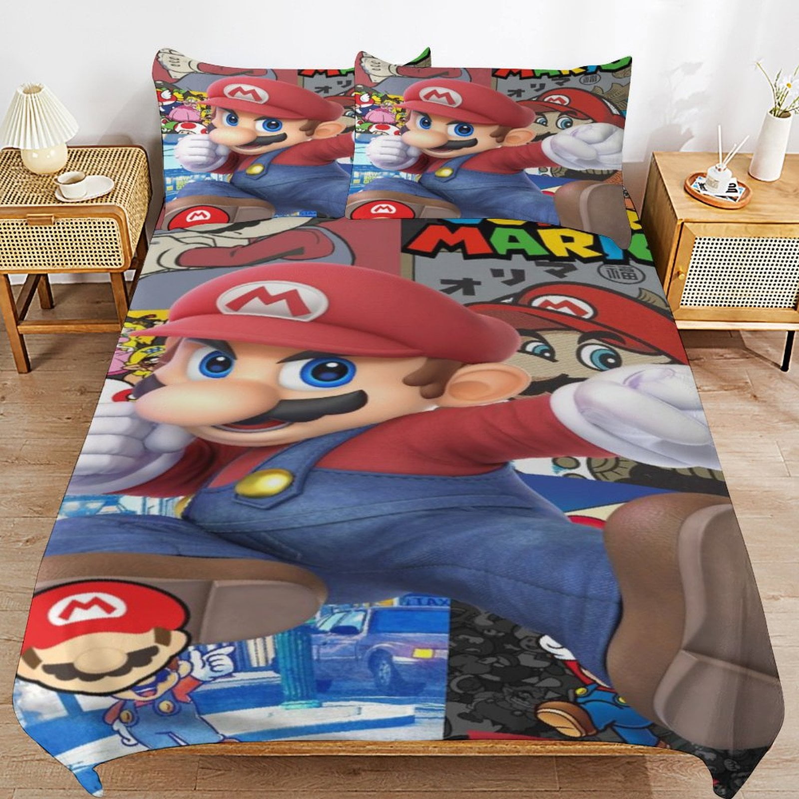 Super Mario Bed Duvet Cover Microfiber Bedding Sets 3D Printed ...