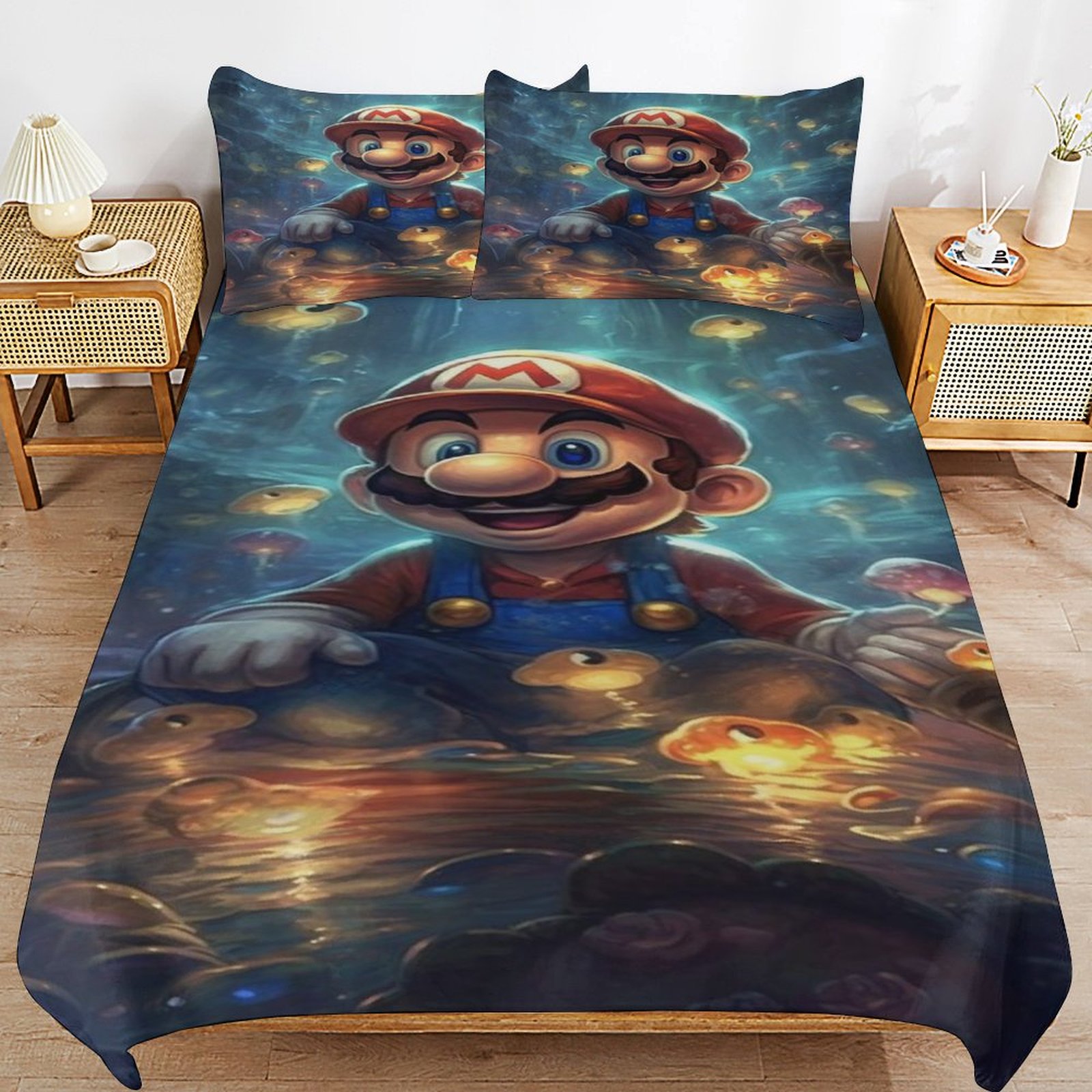 Super Mario Bed Duvet Cover Microfiber Bedding Sets 3D Printed ...