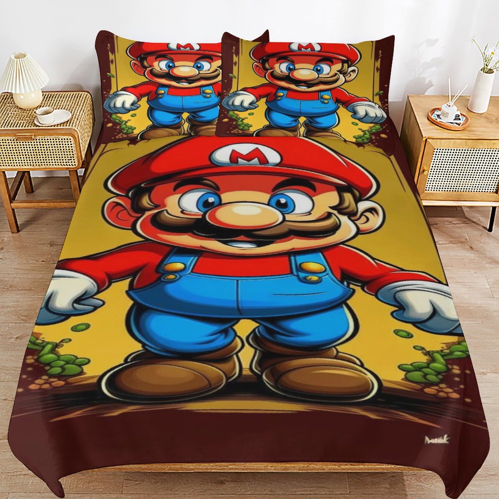 Super Mario Bed Duvet Cover Microfiber Bedding Sets 3D Printed ...