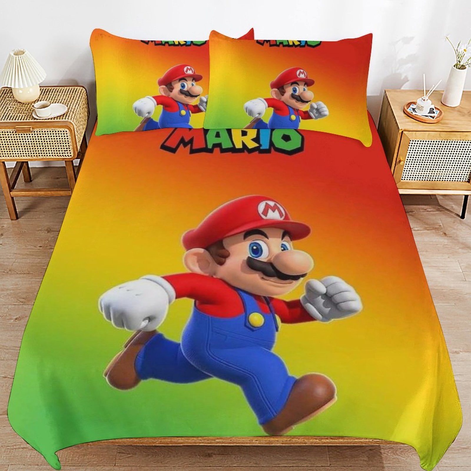Super Mario Bed Duvet Cover Microfiber Bedding Sets 3D Printed ...