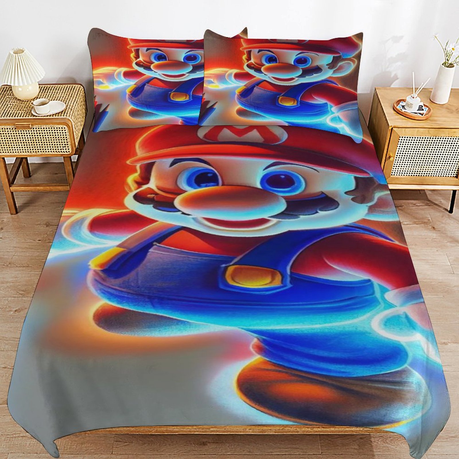 Super Mario Bed Duvet Cover Microfiber Bedding Sets 3D Printed ...