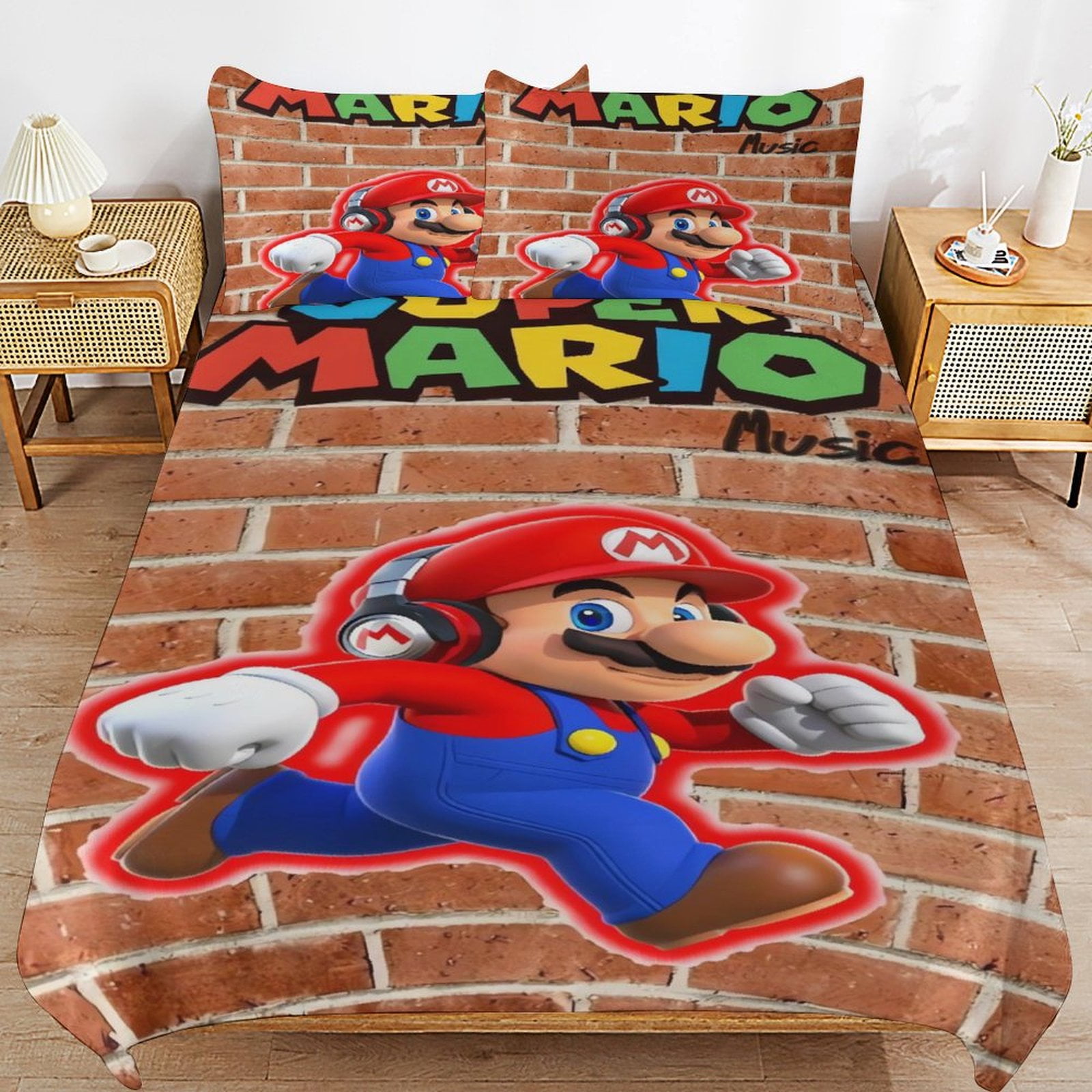 Super Mario Bed Duvet Cover Microfiber Bedding Sets 3D Printed ...
