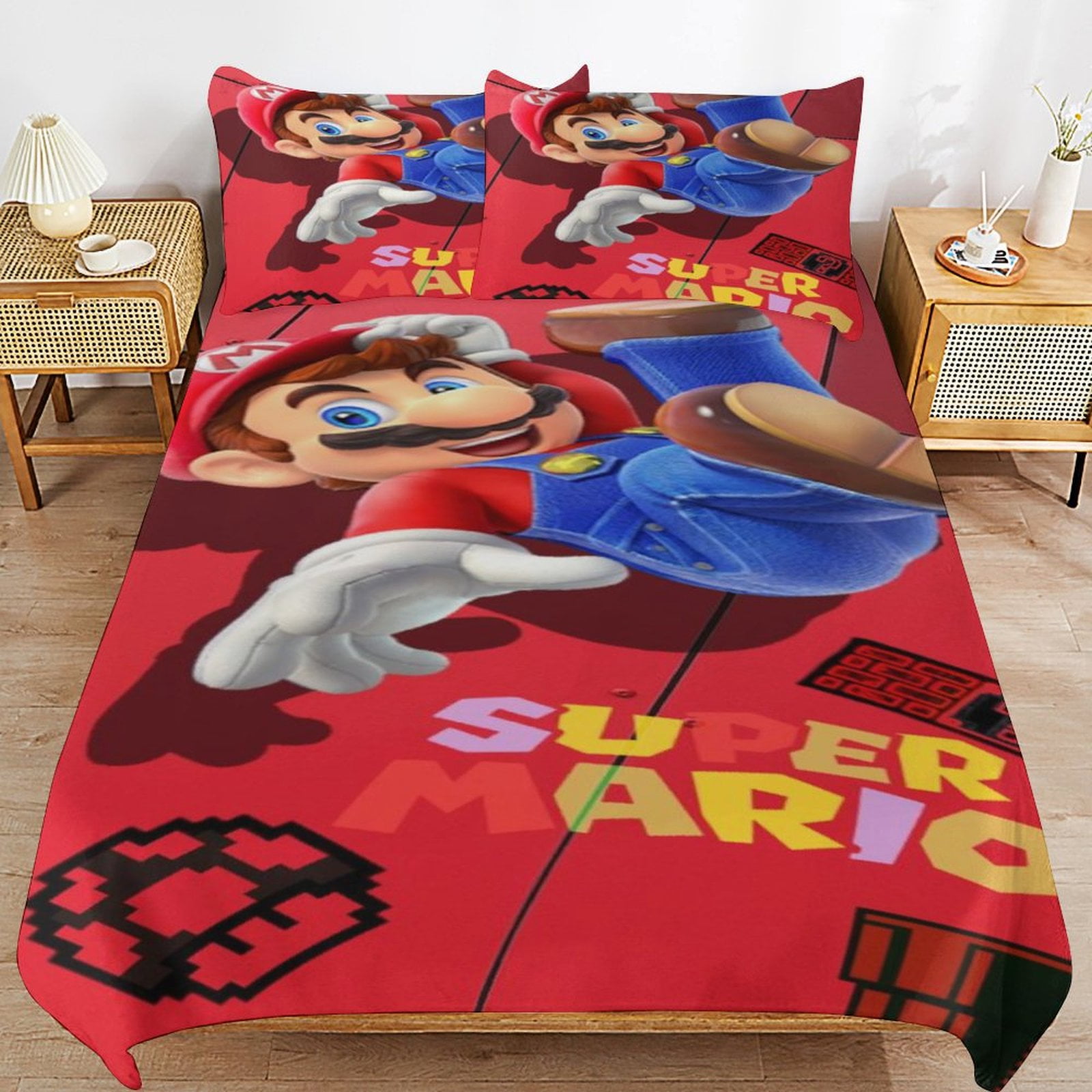 Super Mario Bed Duvet Cover Microfiber Bedding Sets 3D Printed ...