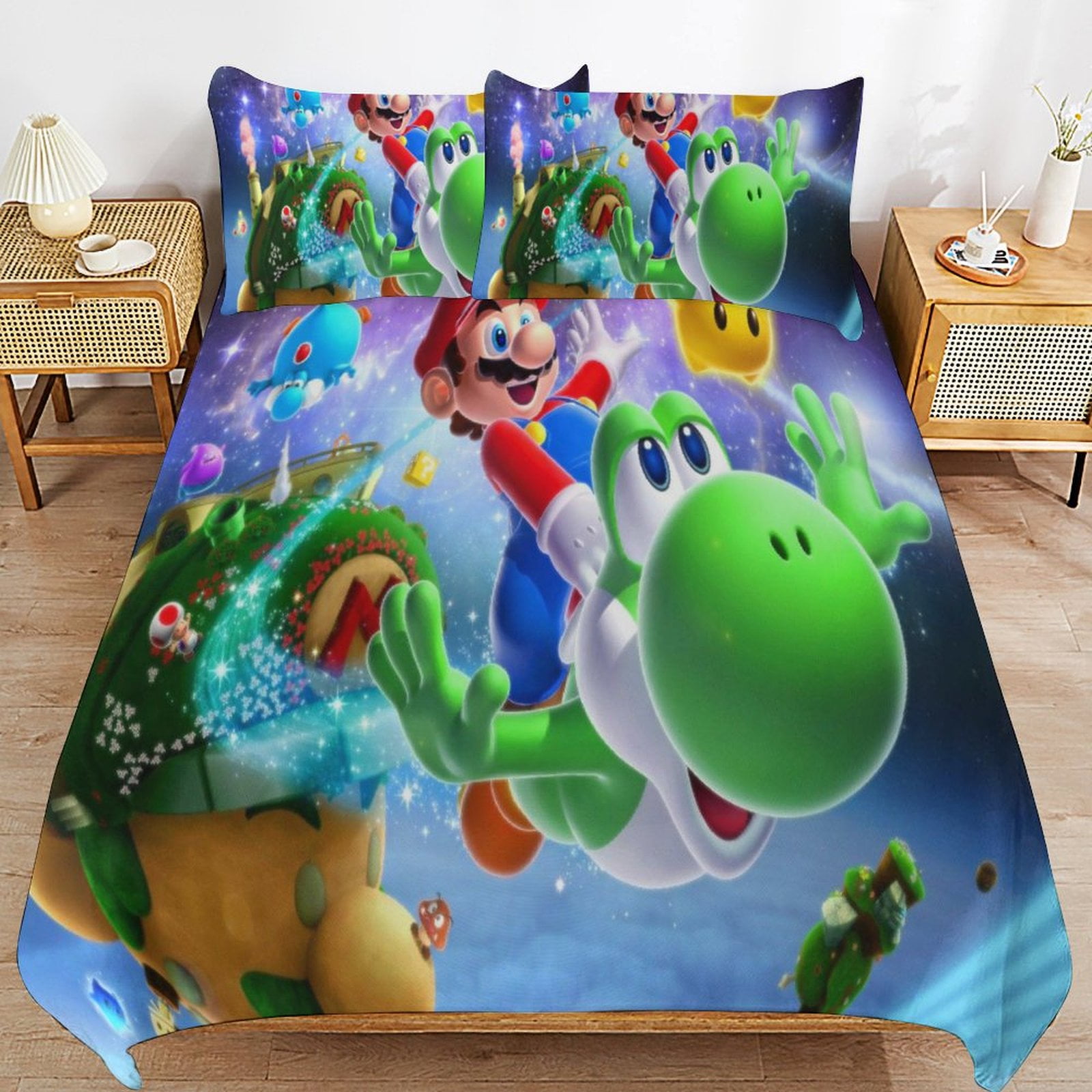 Super Mario Bed Duvet Cover Microfiber Bedding Sets 3D Printed ...