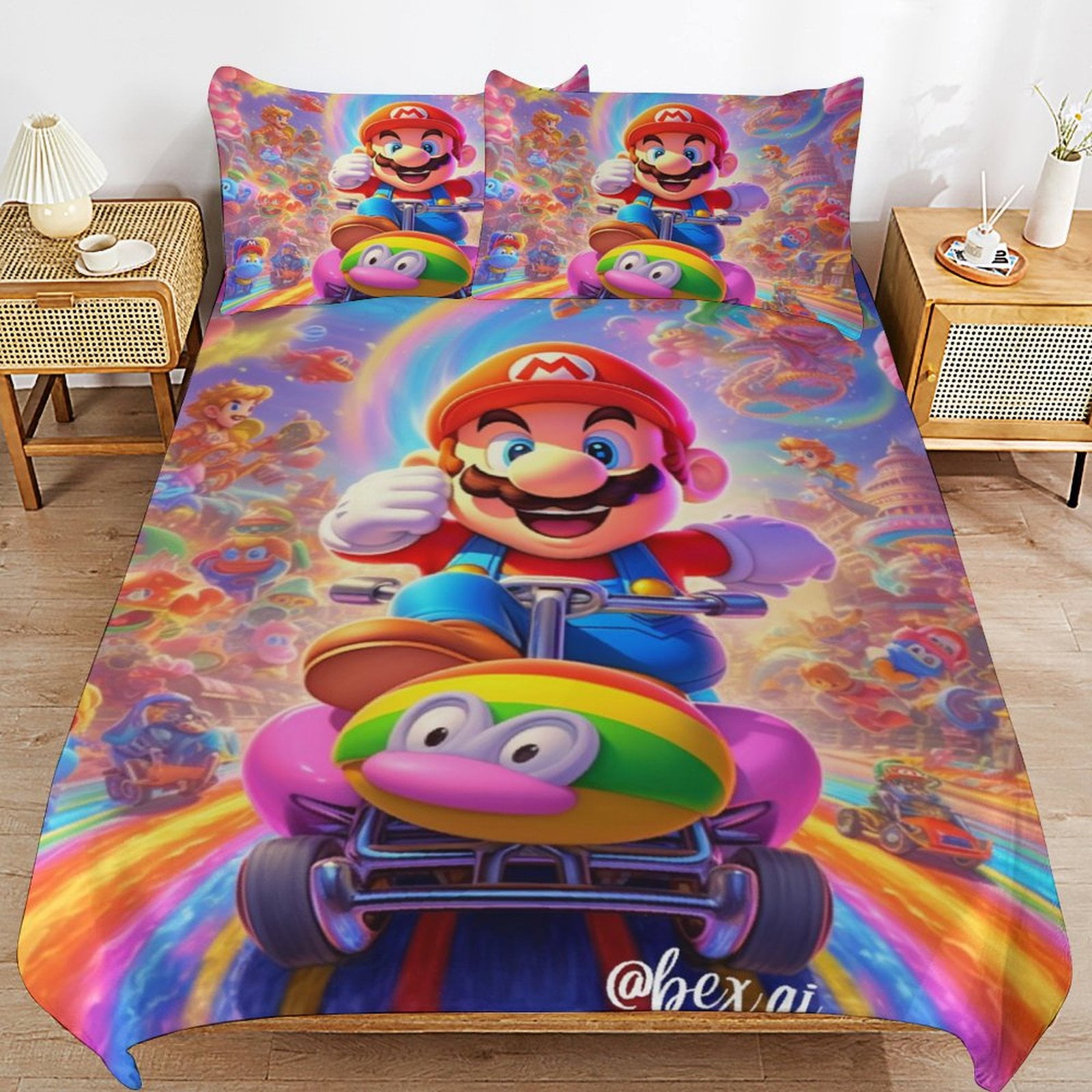 Super Mario Bed Duvet Cover Microfiber Bedding Sets 3D Printed ...