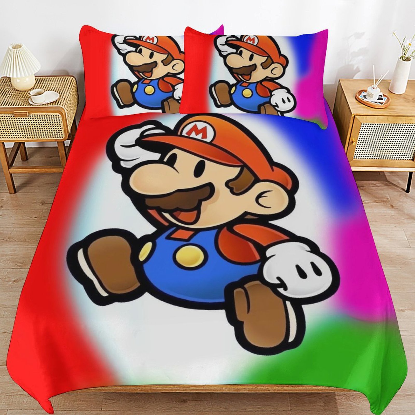 Super Mario Bed Duvet Cover Microfiber Bedding Sets 3D Printed ...
