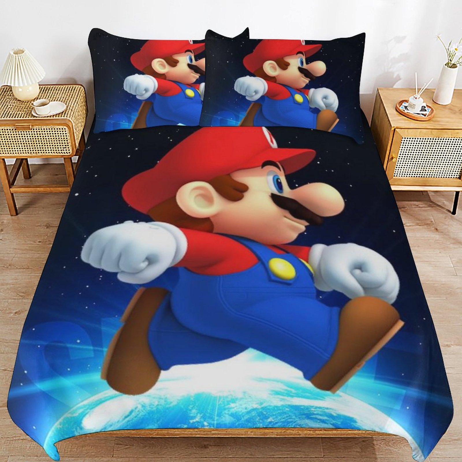 Super Mario Bed Duvet Cover Microfiber Bedding Sets 3D Printed ...