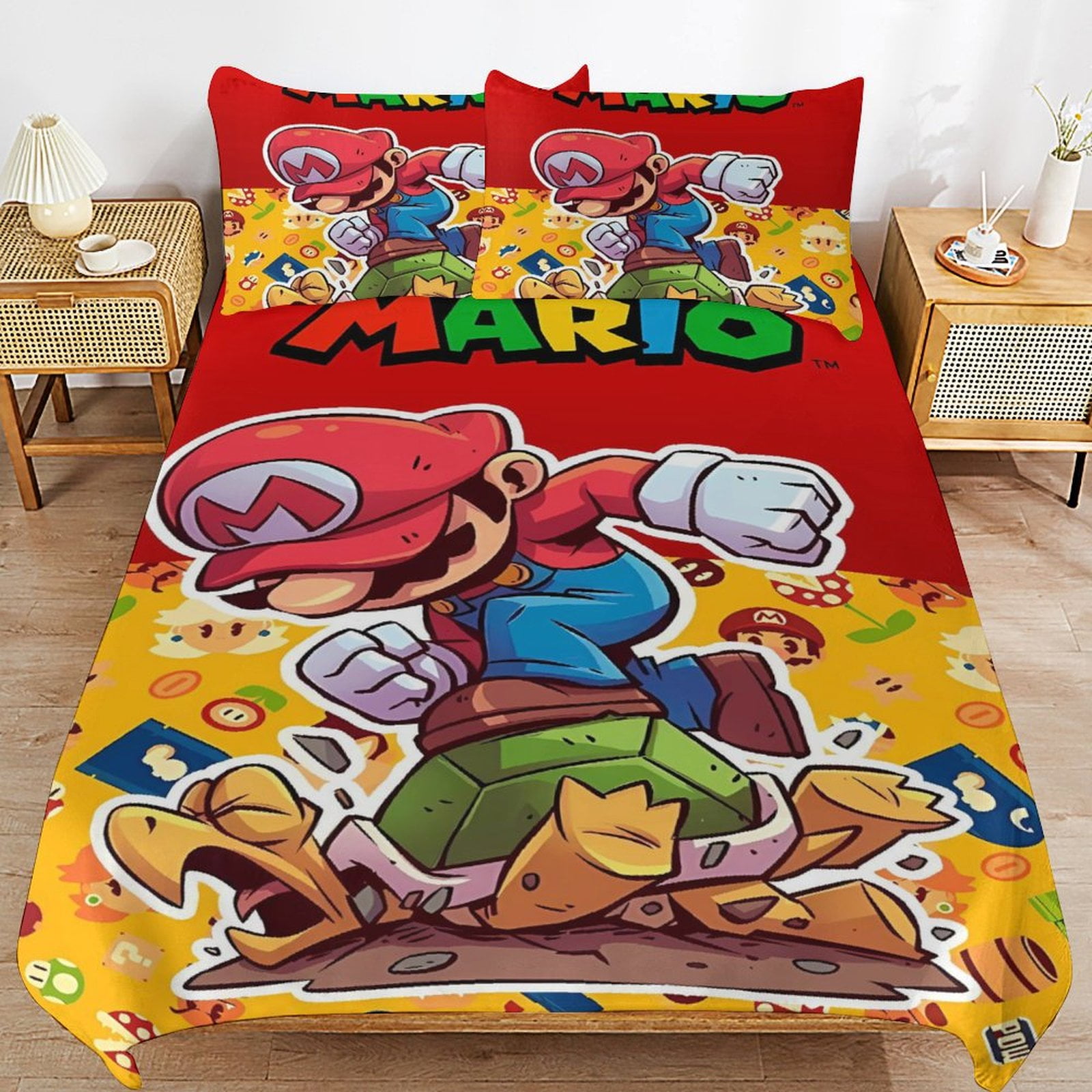 Super Mario Bed Duvet Cover Microfiber Bedding Sets 3D Printed ...