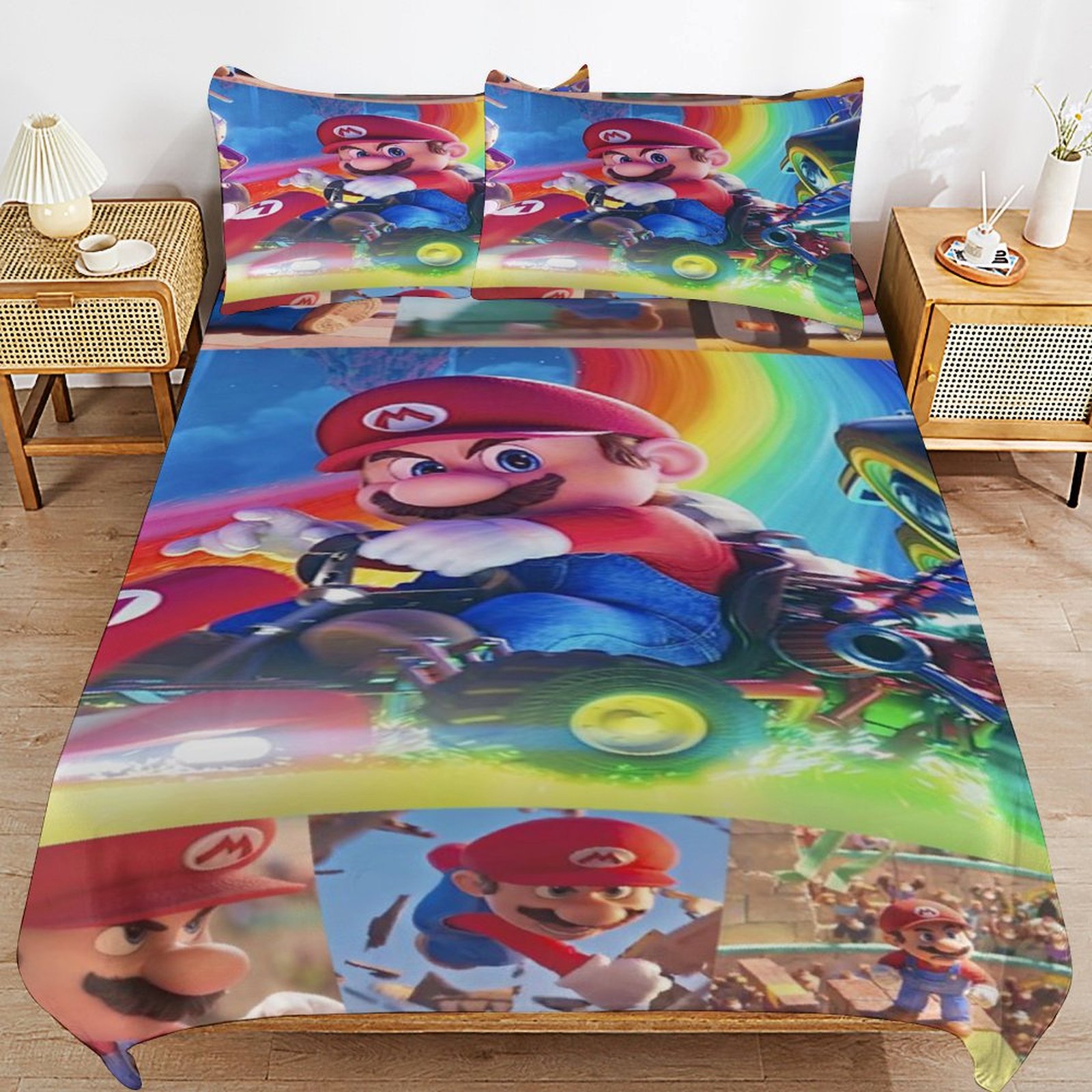 Super Mario Bed Duvet Cover Microfiber Bedding Sets 3D Printed ...