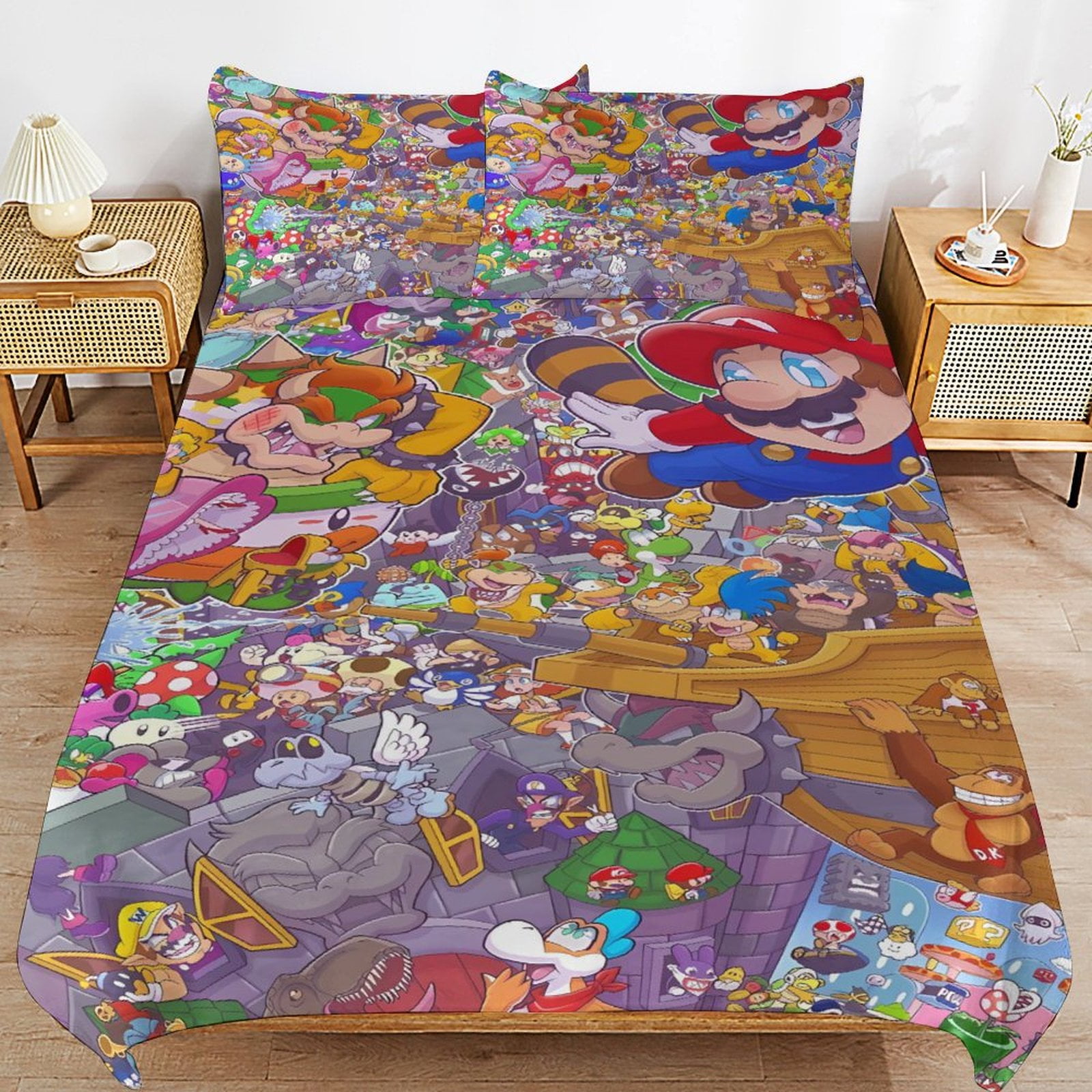 Super Mario Bed Duvet Cover Microfiber Bedding Sets 3D Printed ...