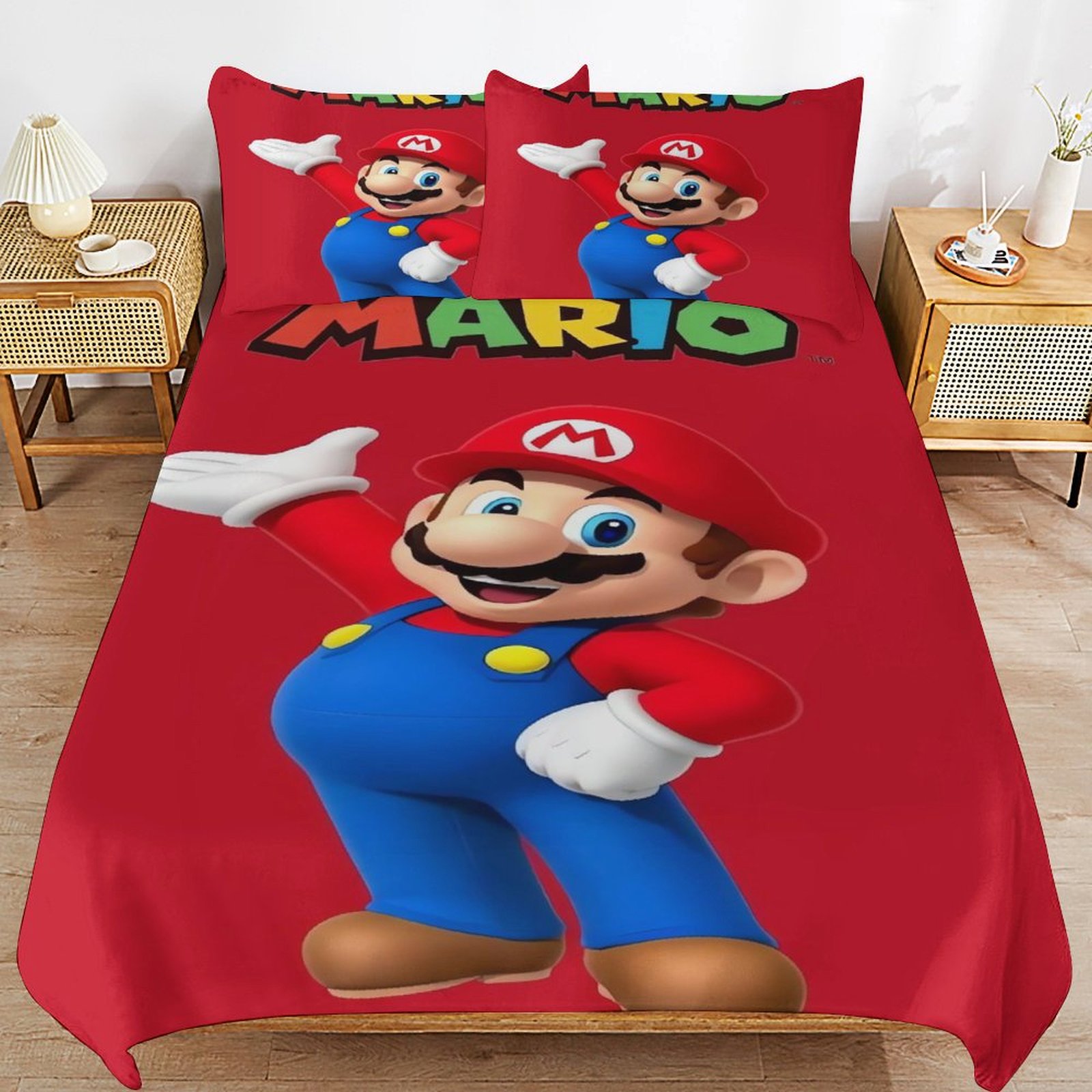 Super Mario Bed Duvet Cover Microfiber Bedding Sets 3D Printed ...