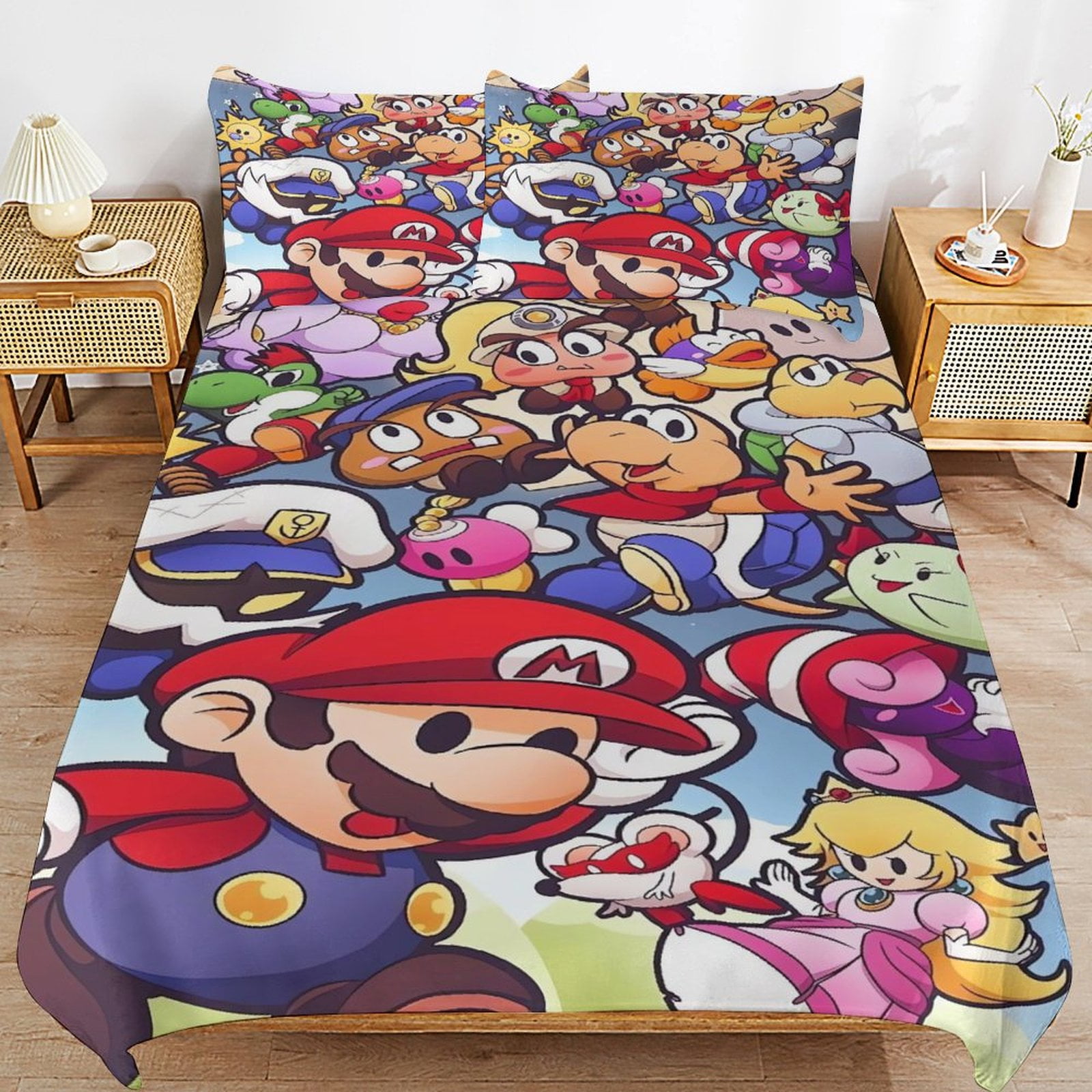 Super Mario Bed Duvet Cover Microfiber Bedding Sets 3D Printed ...