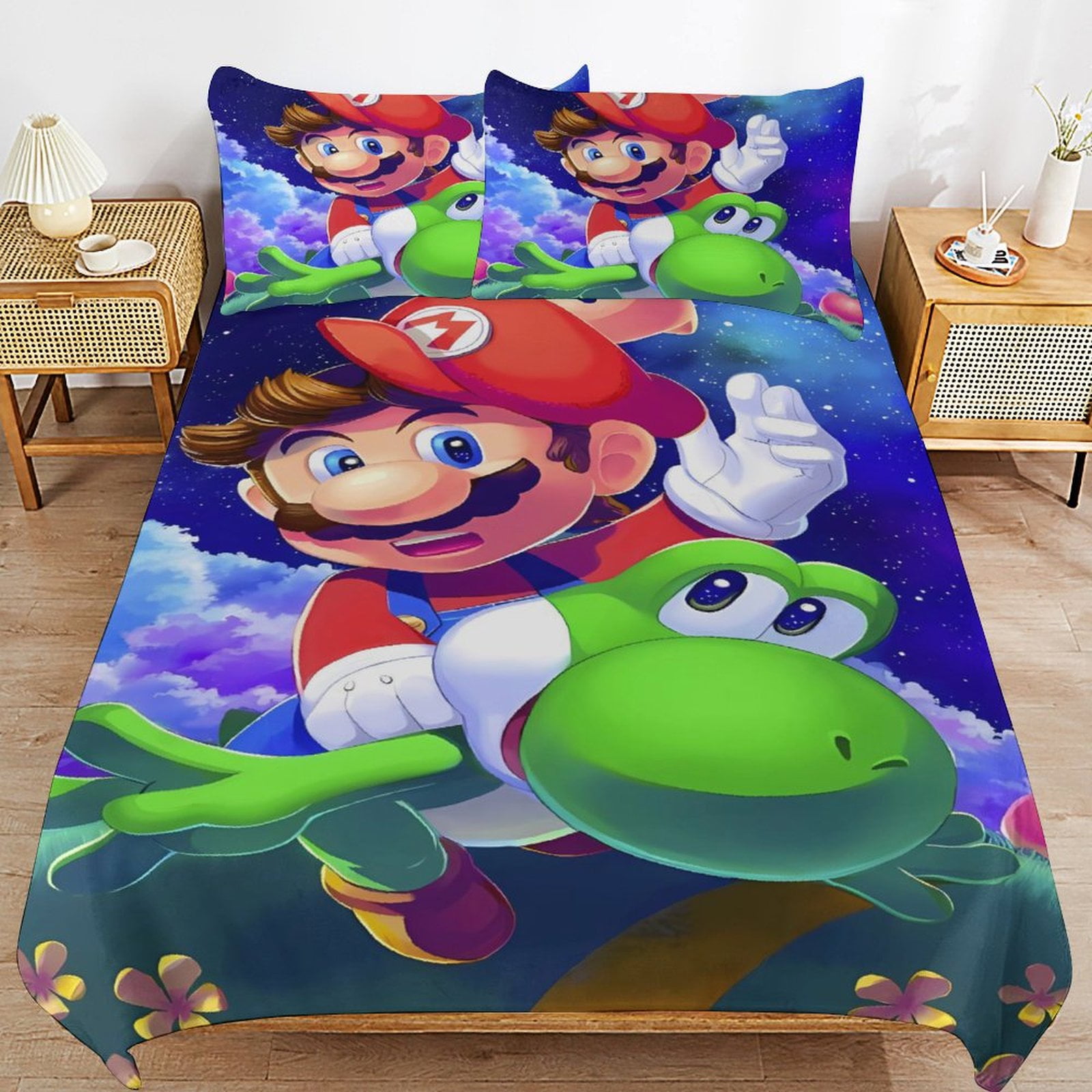 Super Mario Bed Duvet Cover Microfiber Bedding Sets 3D Printed ...