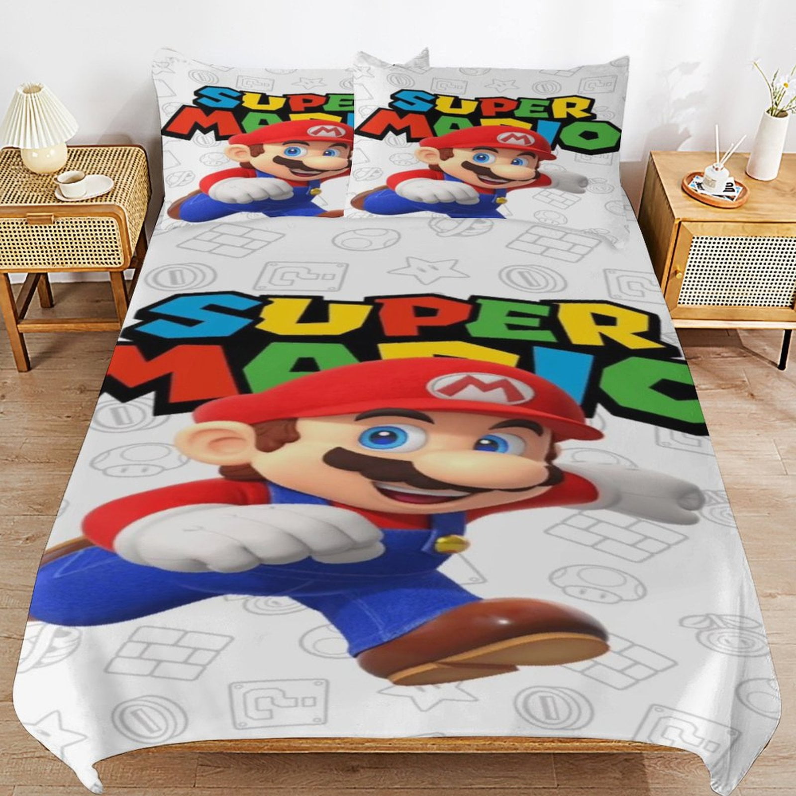 Super Mario Bed Duvet Cover Microfiber Bedding Sets 3D Printed ...